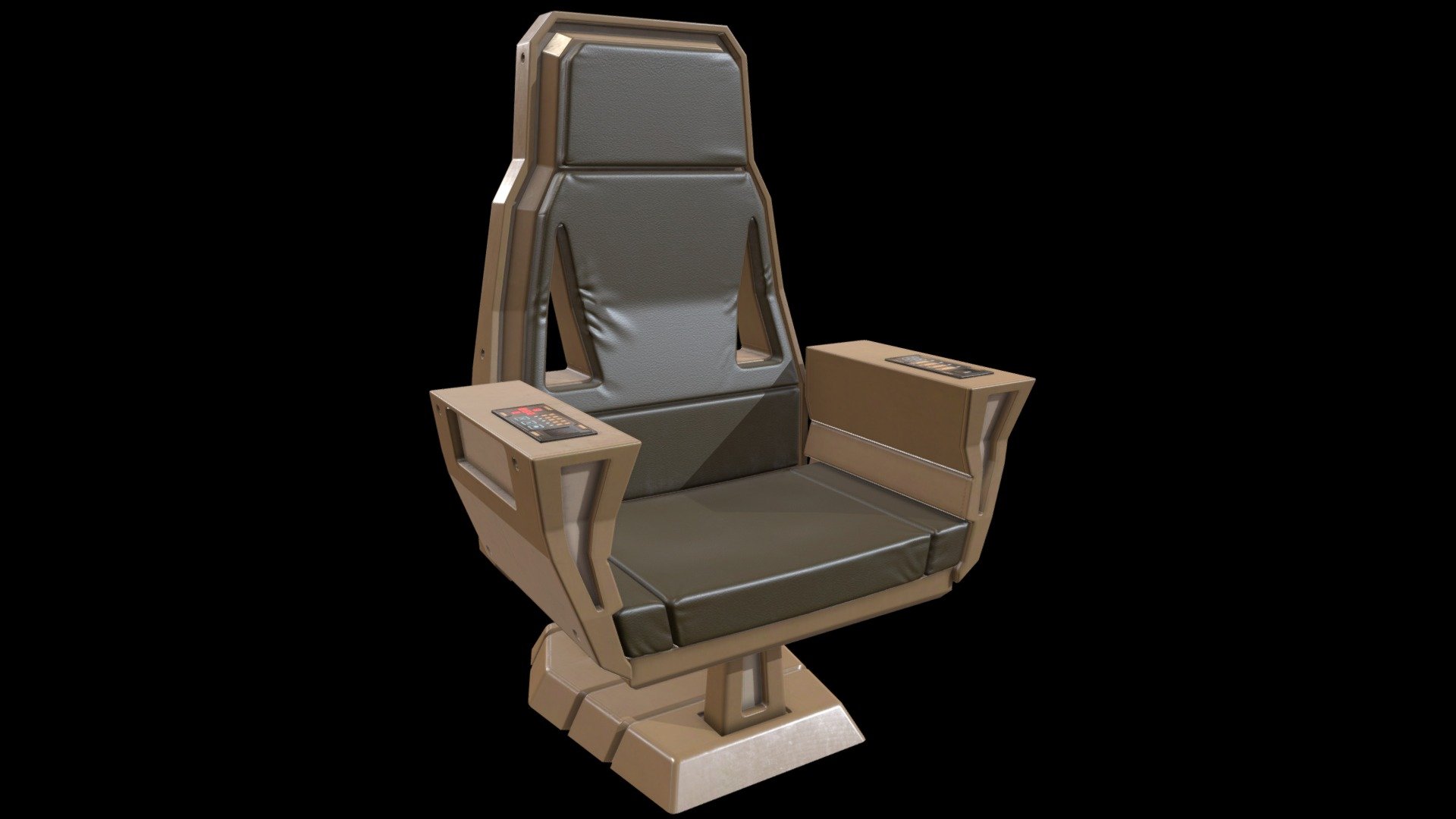 Captain's Chair - USS Valkyrie - 3D model by PeytonThomas [9a574c8 ...