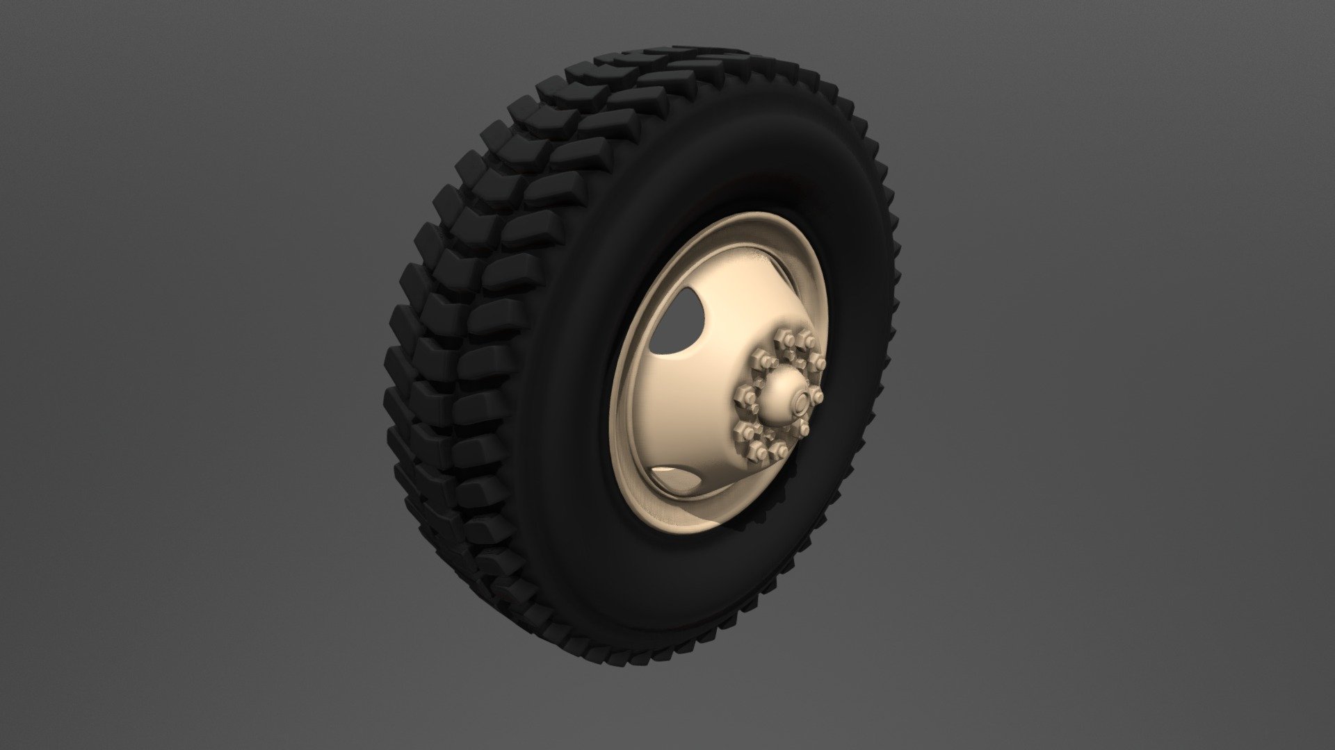 M923 Wheel and Tire - 3D model by Steven Kowaleski (@imbatmanlol ...