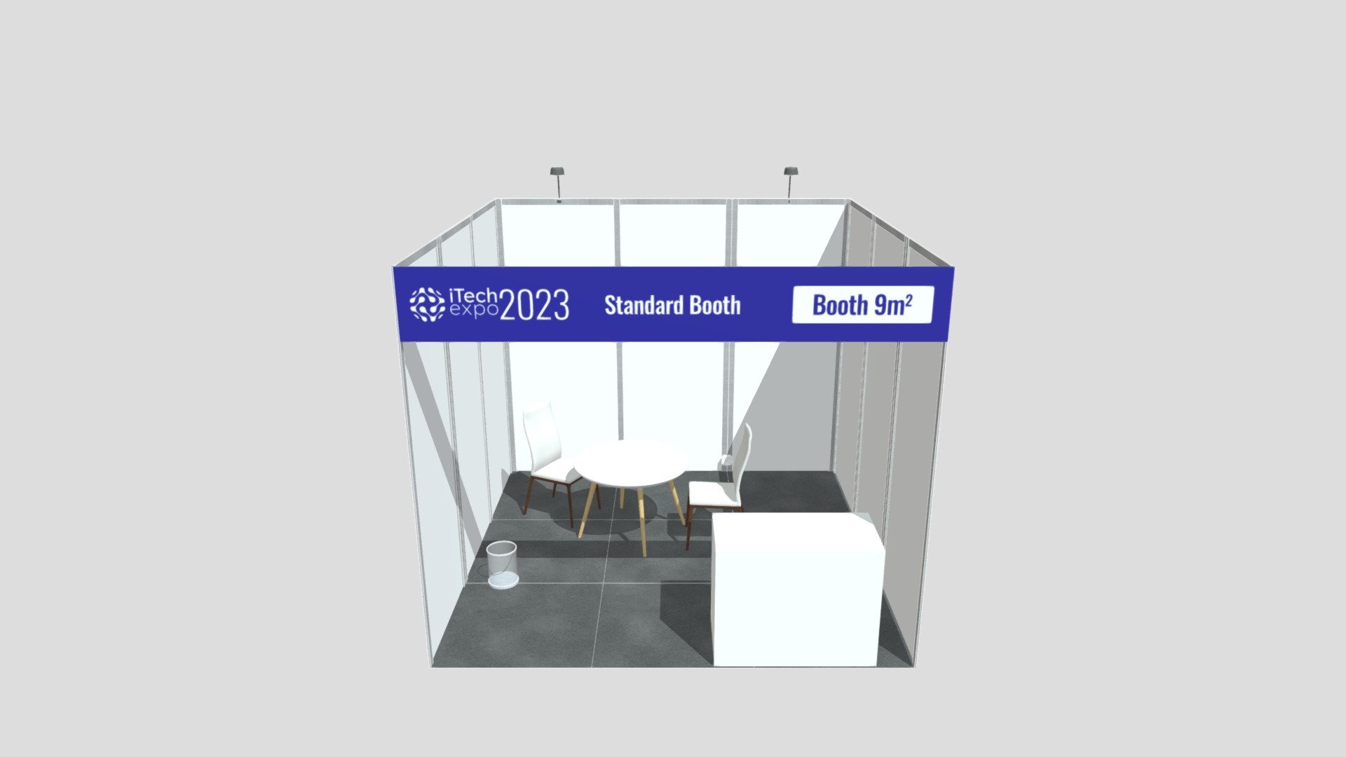 iTech 3x3 Booth - 3D model by itech_expo [9a5b9fc] - Sketchfab