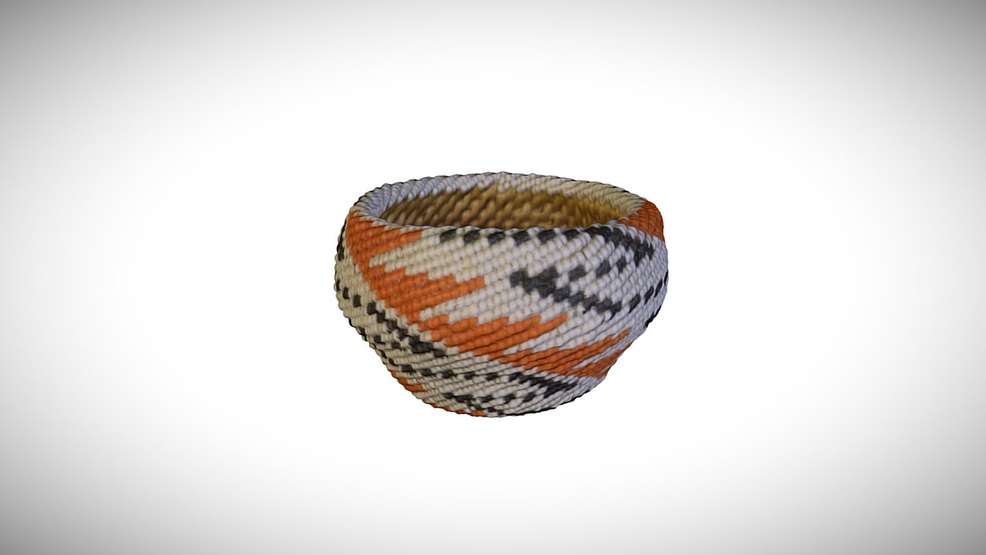 Irene Cline beaded basket / CAS 1990-0001-0095 - 3D model by California ...