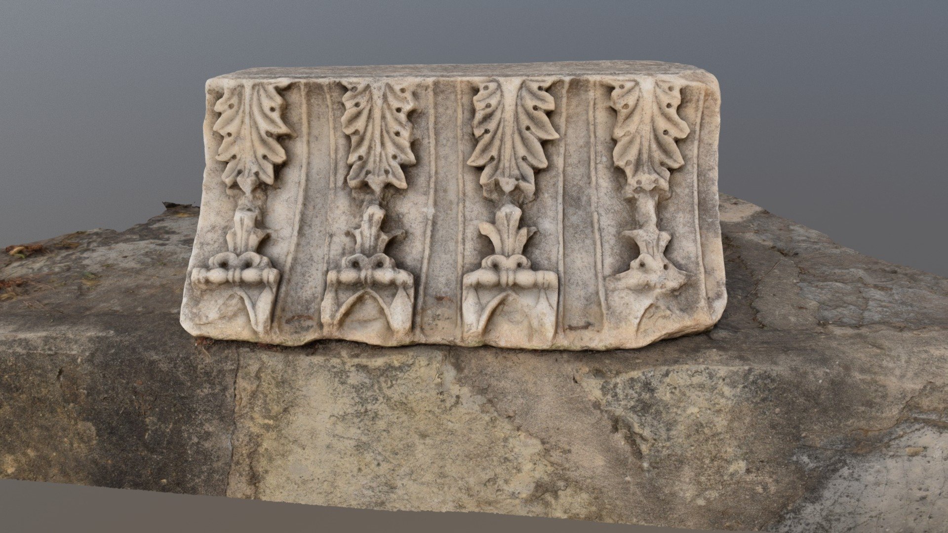 Geison-Mausoleum at Halicarnassus - Download Free 3D model by ...