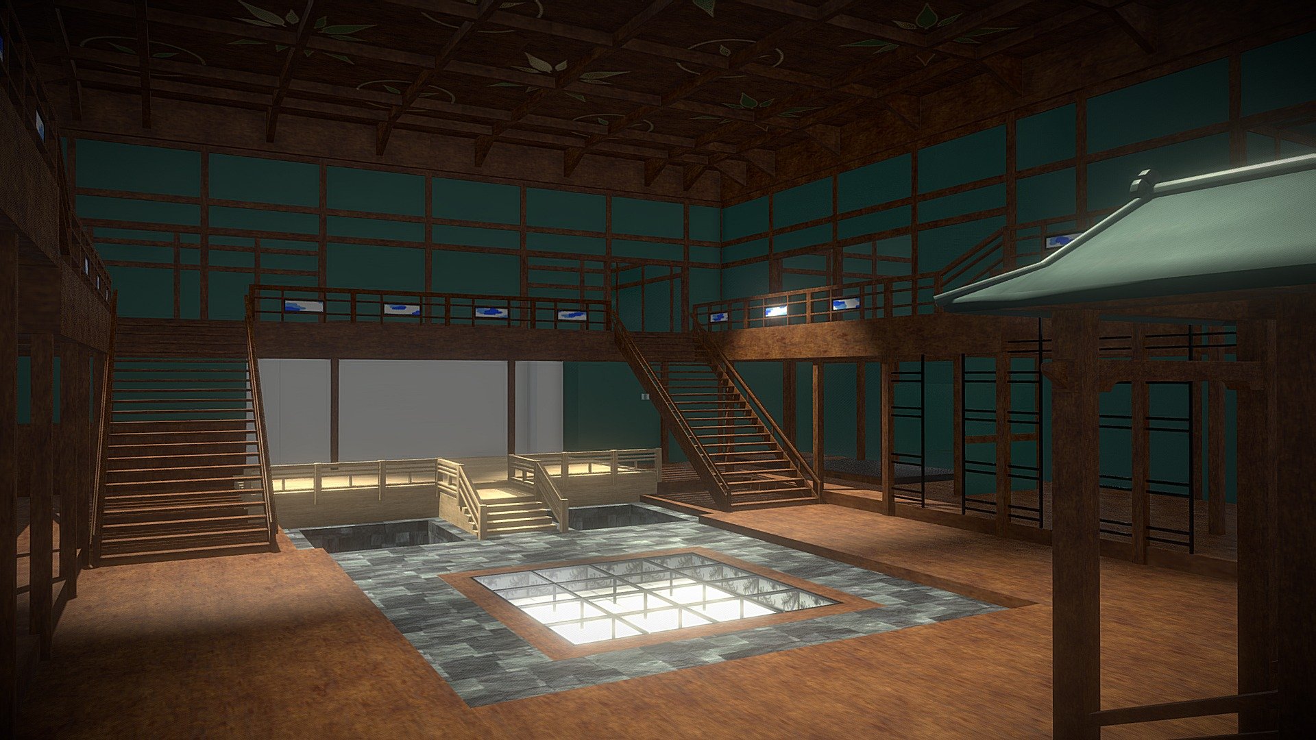 Kill Bill, House of the Blue Leaves (WIP) - 3D model by JosephStA ...