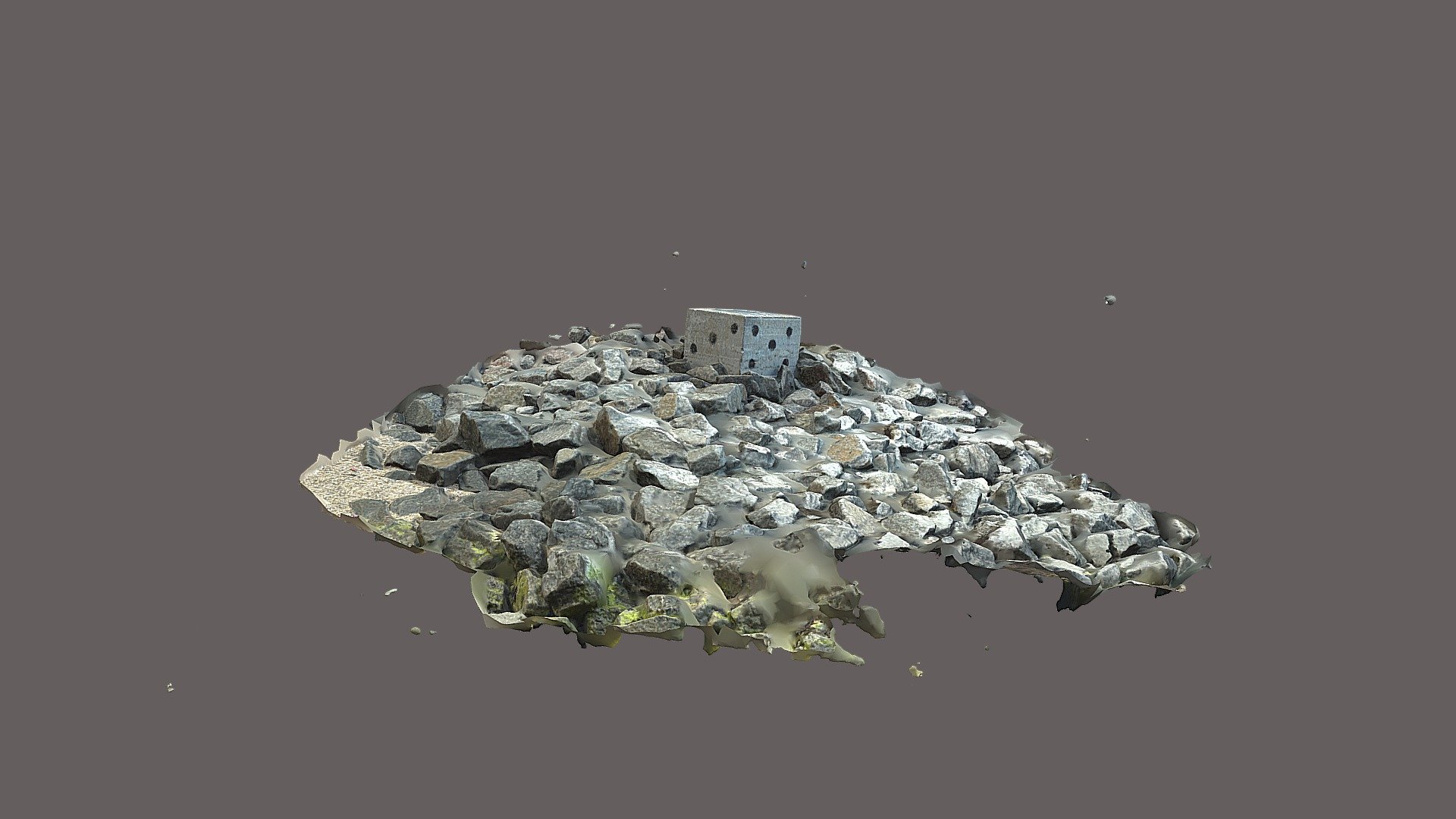 Flood Defence Rocks, Eastney, Portsmouth, UK - 3D model by Arena 360 ...