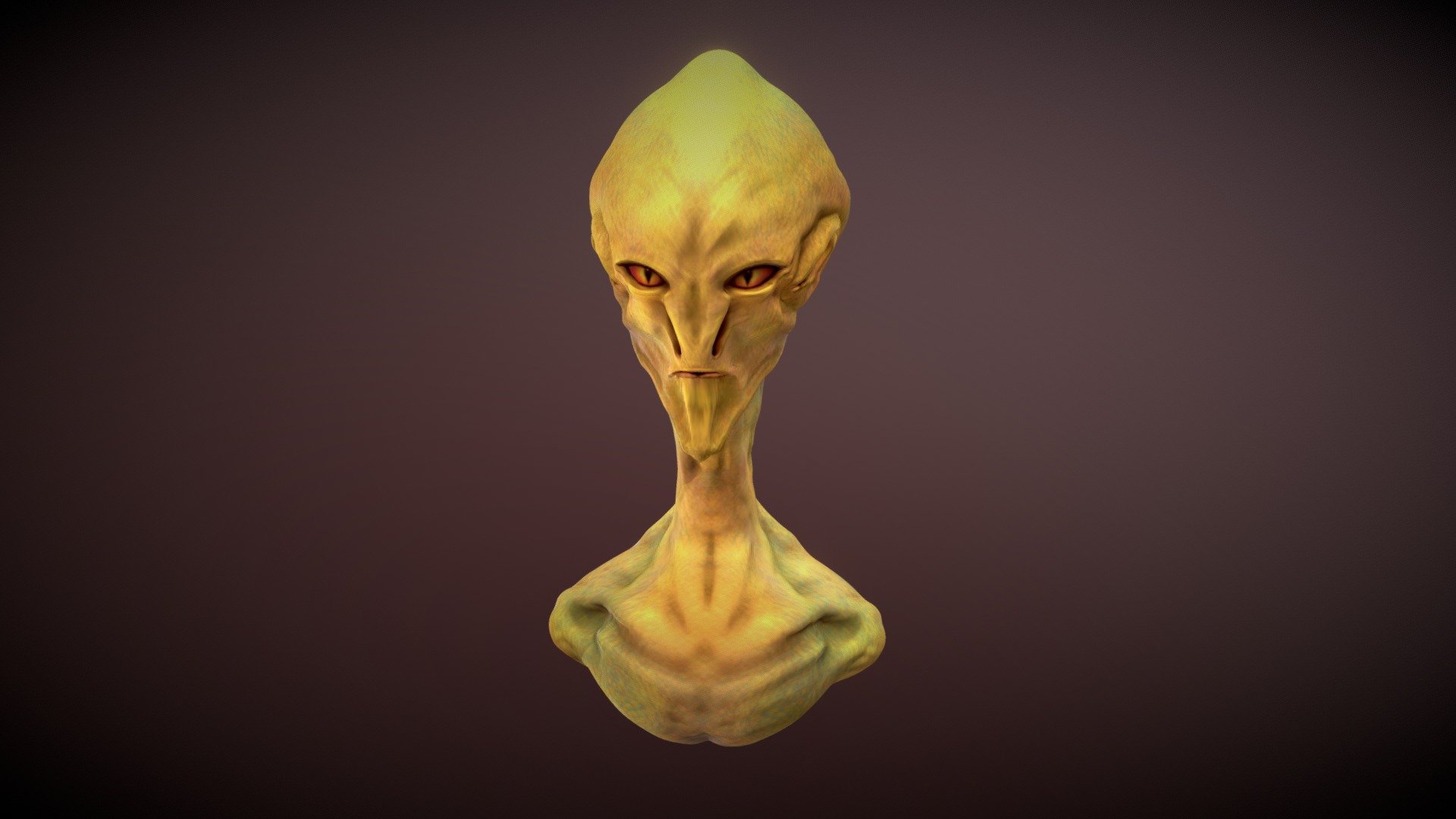 Wise alien - 3D model by Geison Munhoz (@geisonmunhoz) [9a63267 ...