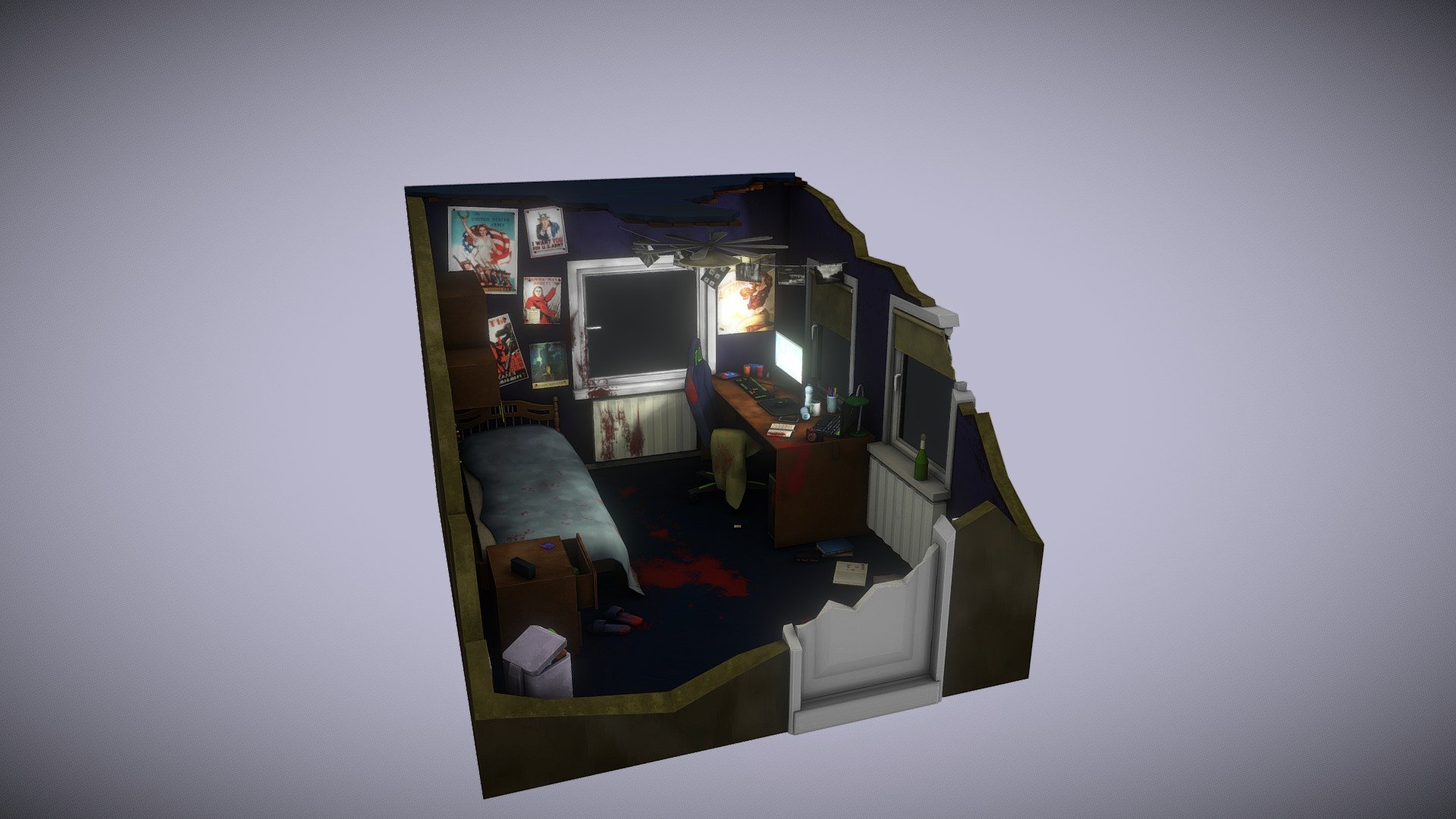 GameRoom - 3D model by Skr1gUN [9a6815f] - Sketchfab