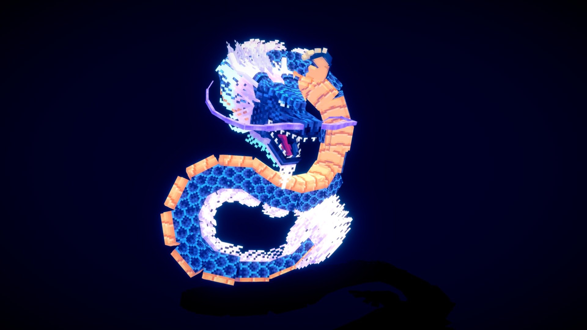Japanese Blue Dragon - 3D model by FatTonauac (@tonagordo) [9a68c74 ...