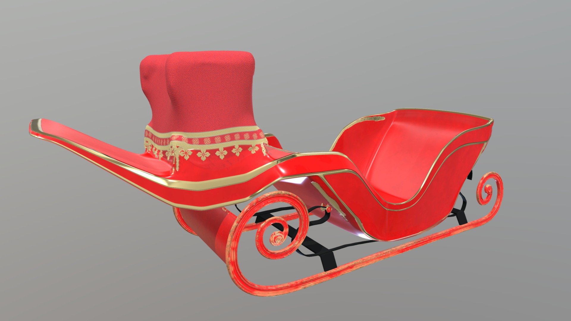 Sleigh - Buy Royalty Free 3D model by Magicmix [9a69c6e] - Sketchfab Store