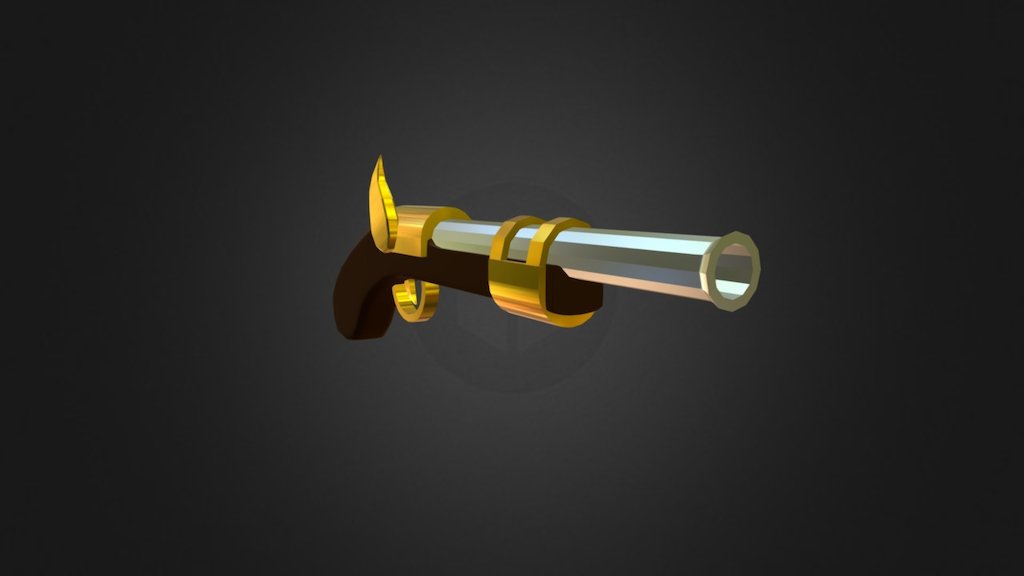 Thief Pistol - 3D model by Efurn [9a6a8e3] - Sketchfab