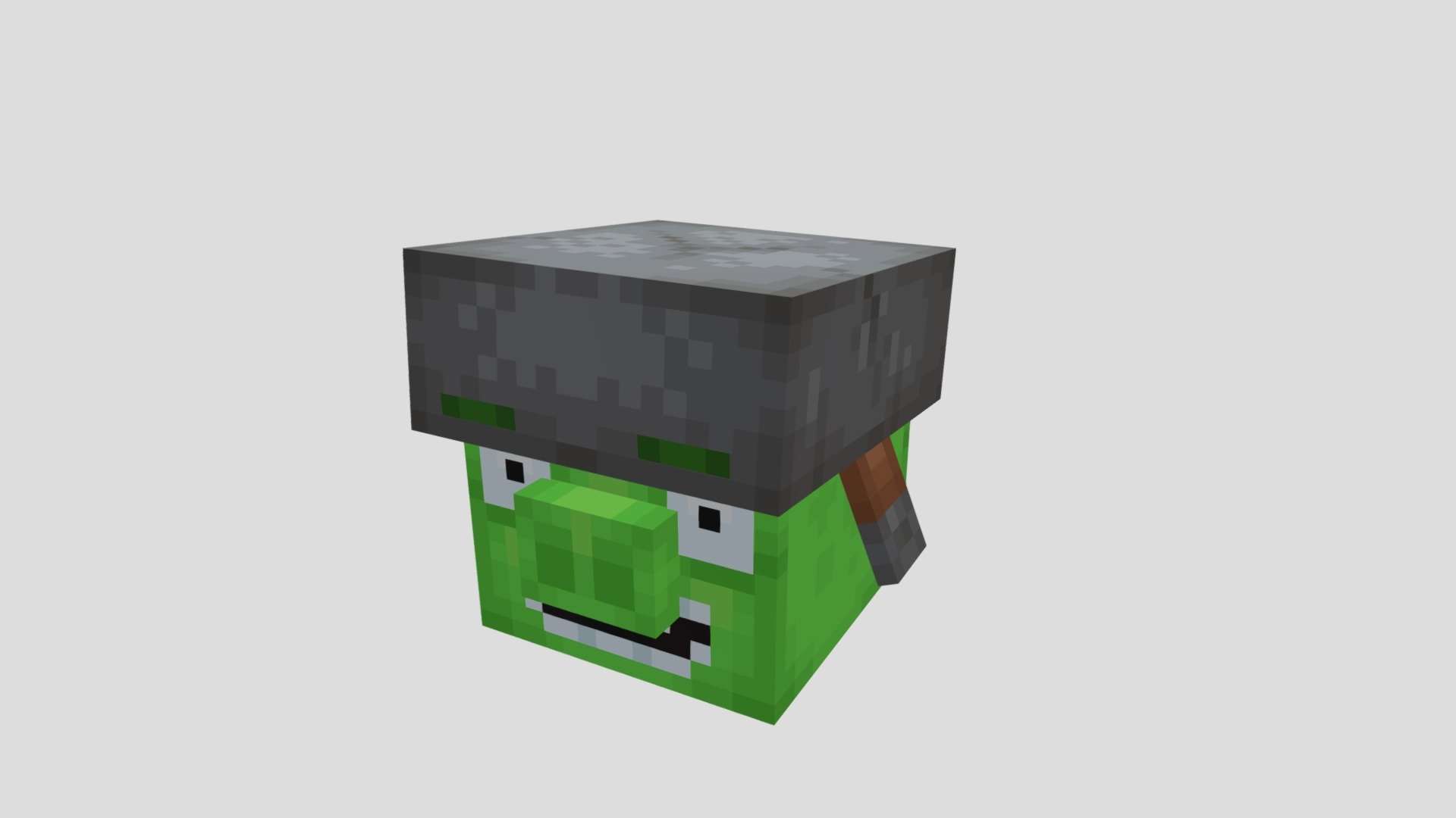 Corporal Pig - Angry birds Minecraft Style - Download Free 3D model by ...