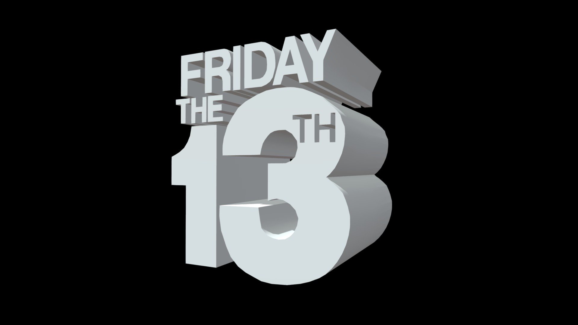 Friday_the_13th_Block Logo - Download Free 3D model by rickeyponder51 ...