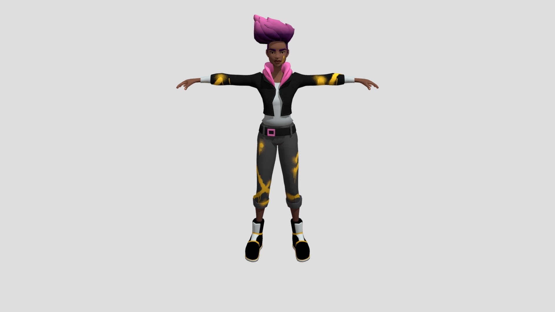 Skater Girl 3d Model By Liz Lizplz [9a6baff] Sketchfab