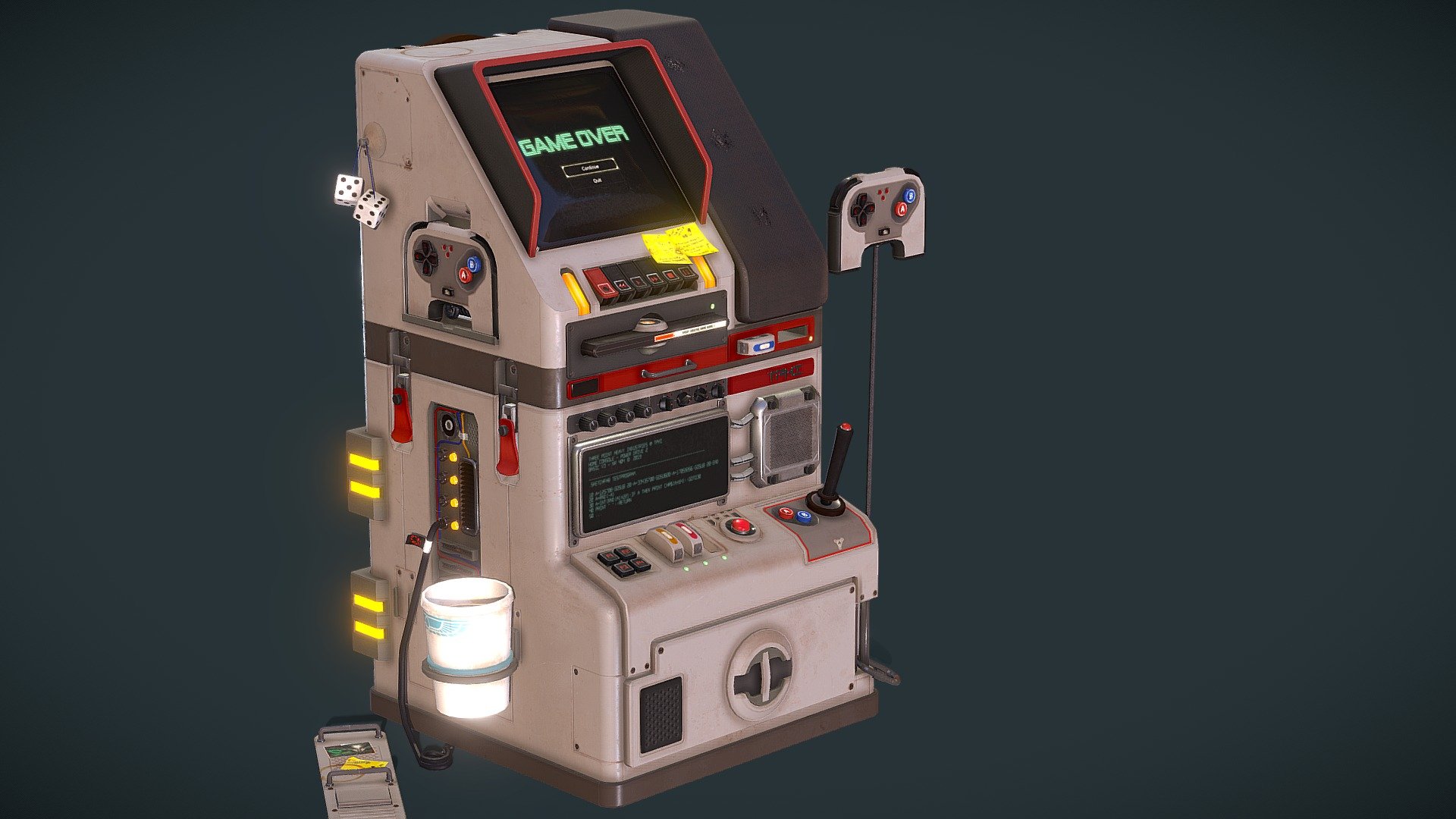 Power Drive 2 Console - 3D model by MandesDesign [9a6db08] - Sketchfab