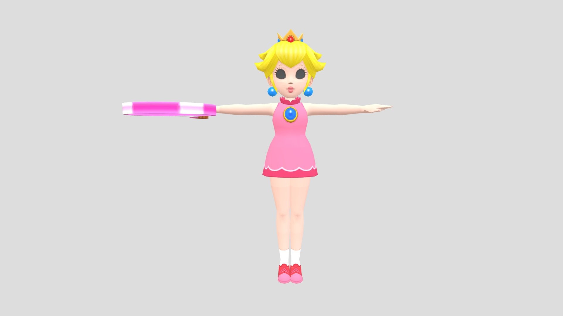 Peach (Mario Tennis Open) - Download Free 3D model by Austin Zimmermann ...