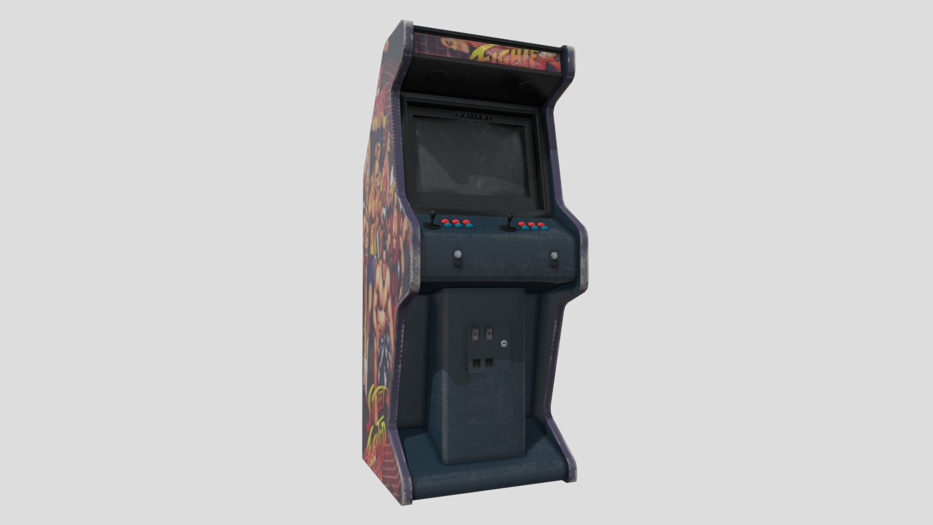 retro Arcade cabinet with pbr textures Low-poly - Buy Royalty Free 3D ...