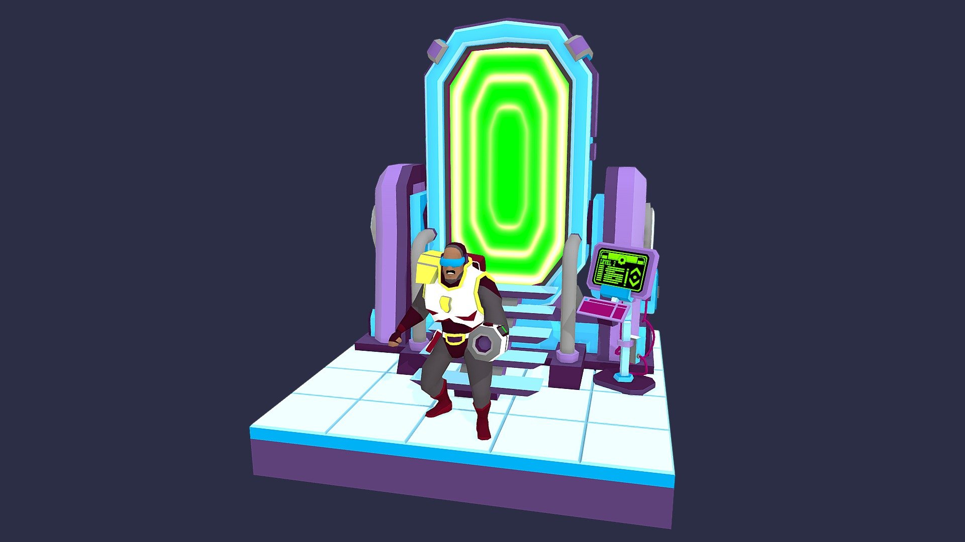 Portal LVL2 - 3D model by capnkaiser [9a722c3] - Sketchfab