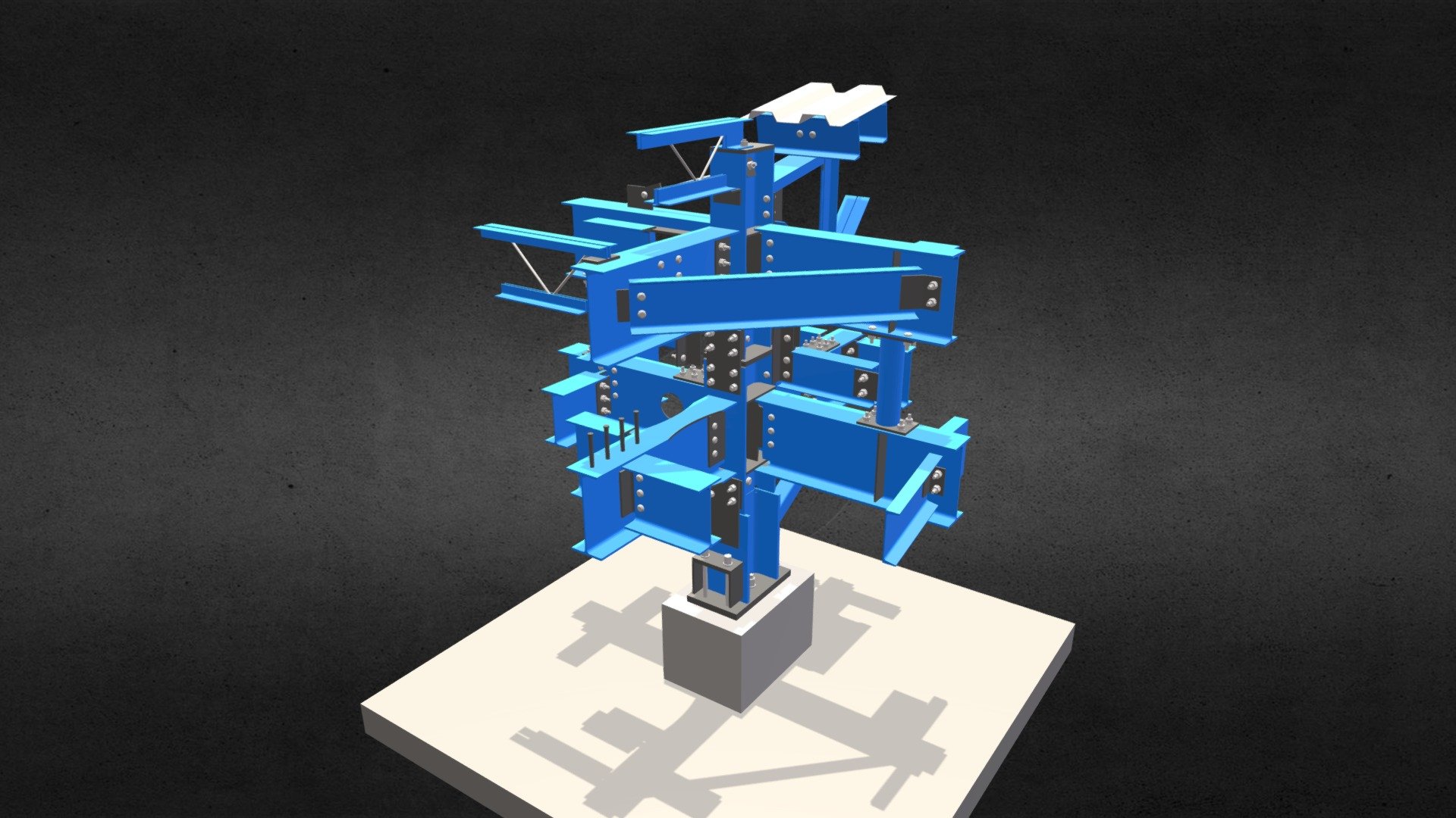 AISC Steel Sculpture - 3D model by JACKSTEEL ENGENHARIA (@JACKSONJADER ...