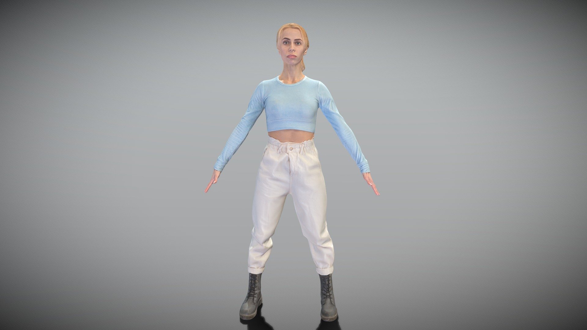 Cute woman ready for animation 363 - Buy Royalty Free 3D model by ...