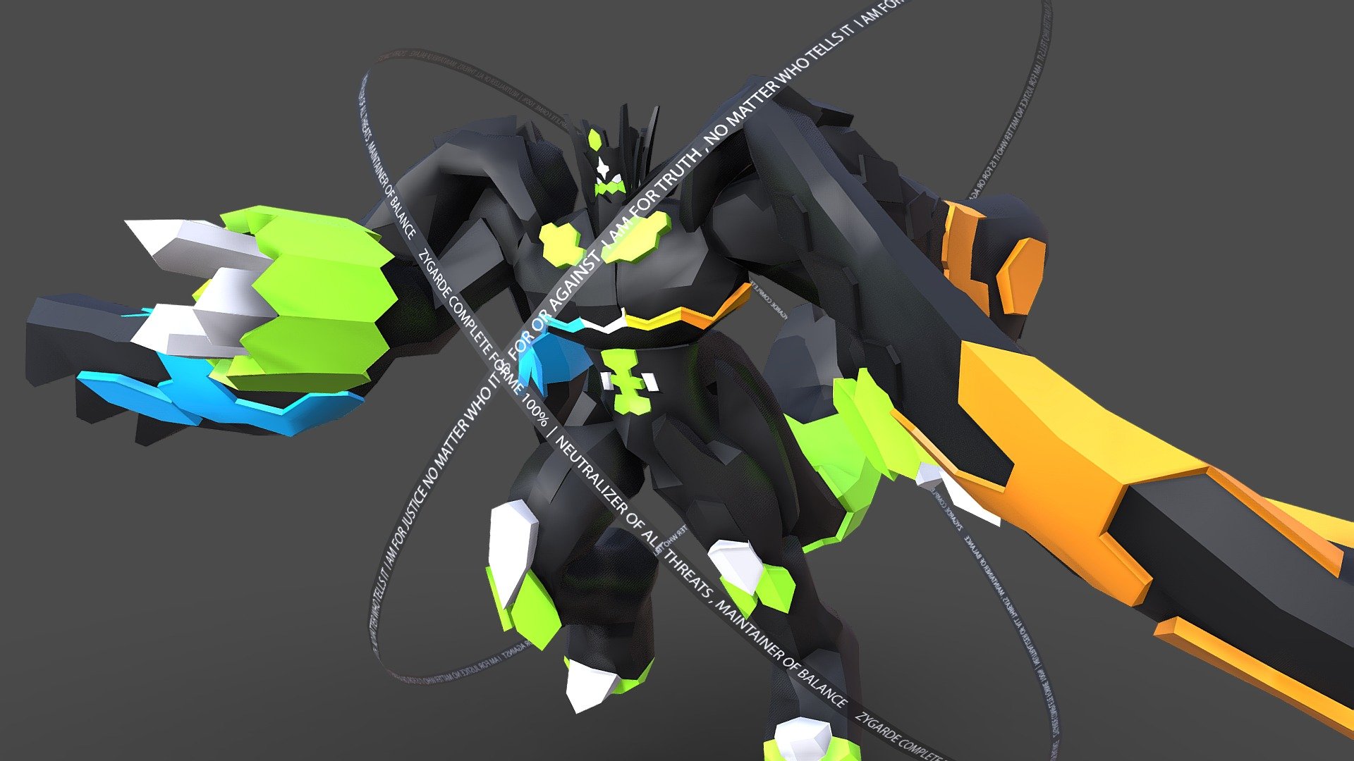 ZYGARDE 100% FORME - 3D model by Yunix (@yunixxx) [9a8184f] - Sketchfab