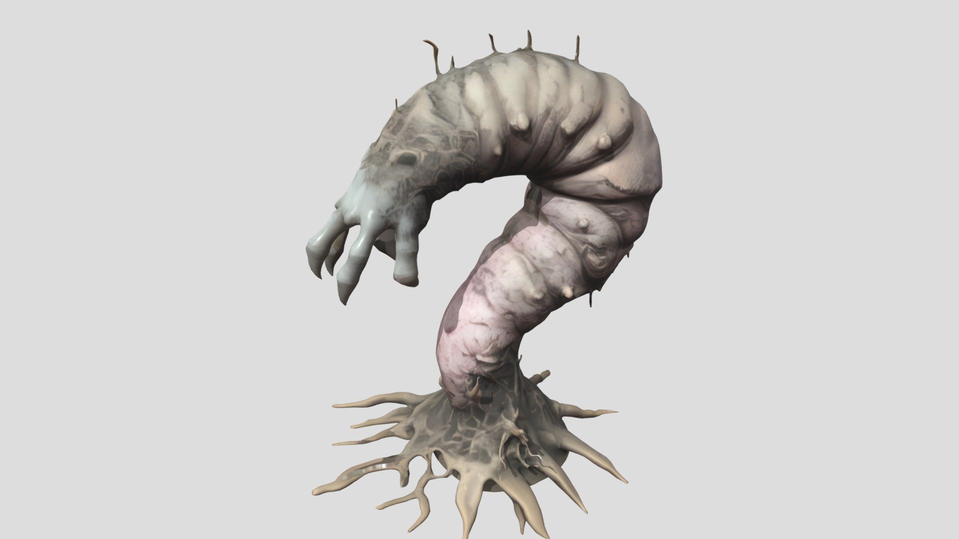 fantasy worm creature with claws - 3D model by iamlazy (@iamrob88 ...