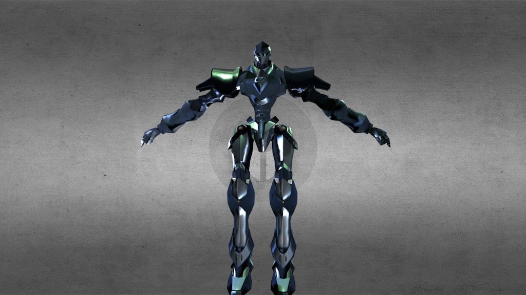Robot Warrior - 3D model by krit yamsaso (กฤษณ์ แย้มสระโส) (@krit ...