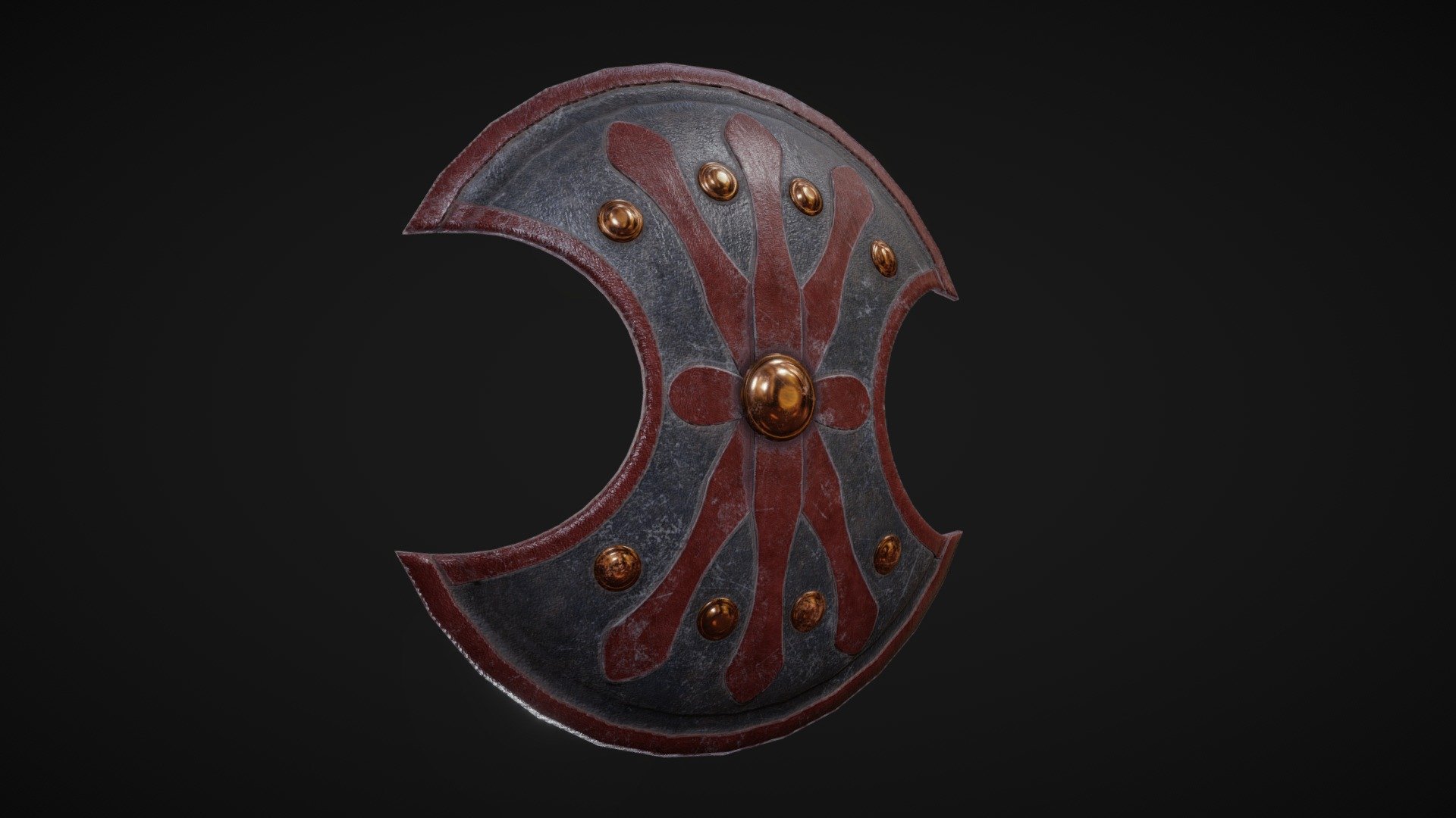 Trojan Leather Shield - 3D model by Andres Pelayes (@AndresPelayes ...