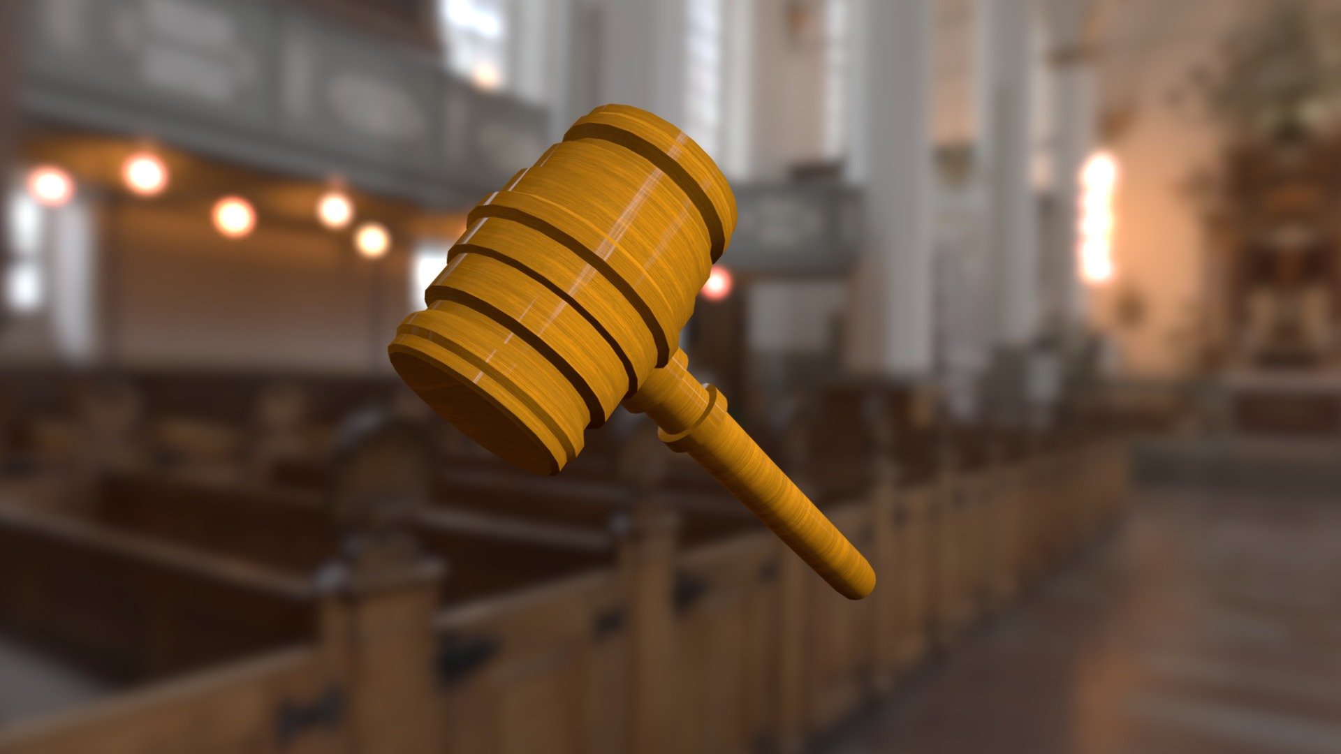 Ace Attorney Judge Gavel - Download Free 3D model by keymoinn [9a84e41 ...