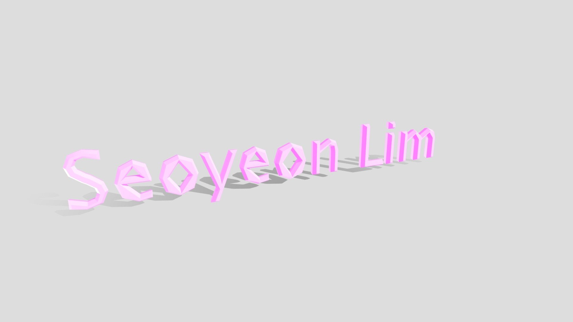 Signature - Seoyeon Lim - Download Free 3D model by seoyeonlim [9a87425] - Sketchfab