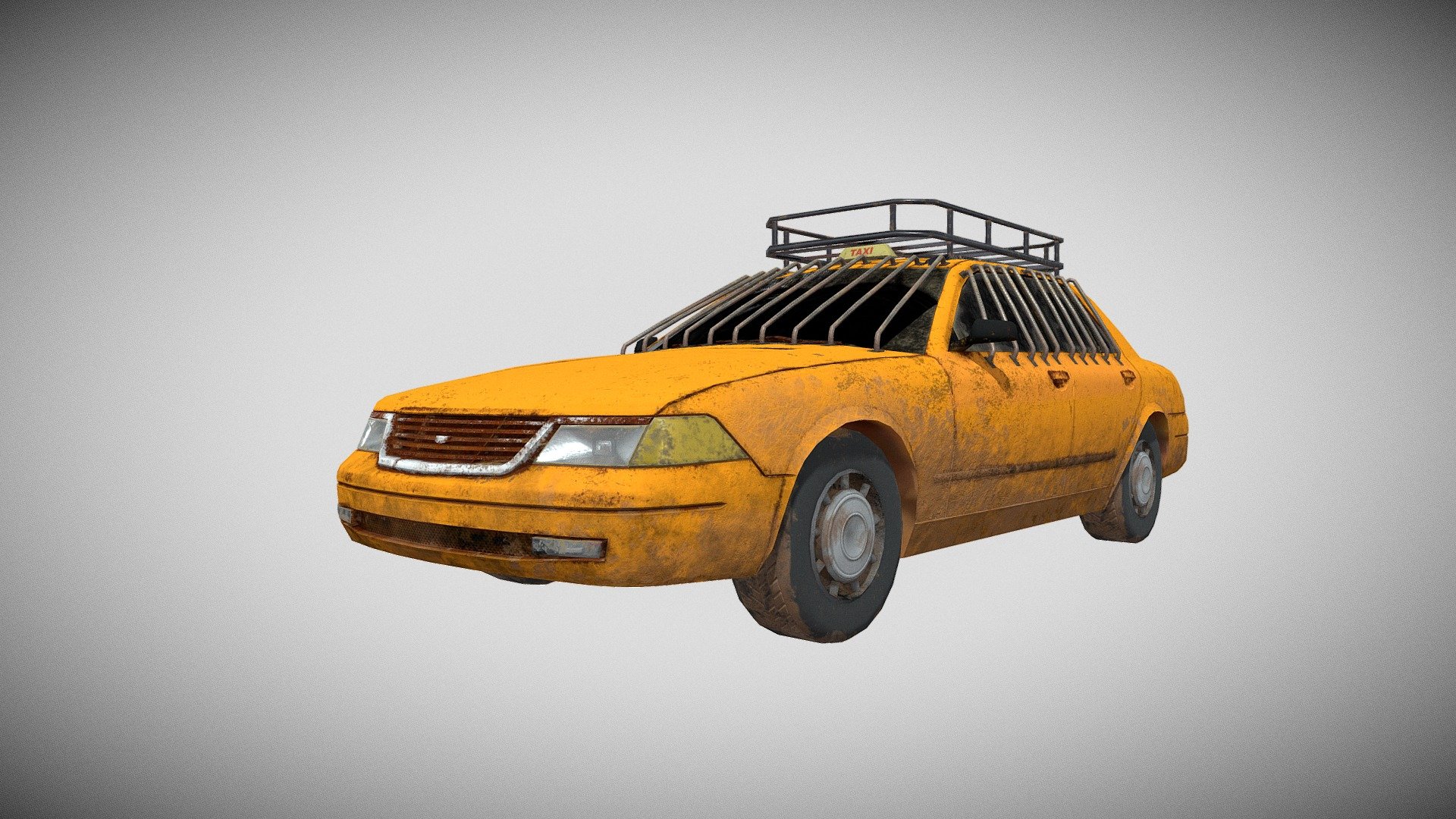 Post Apocalyptic Taxi - Download Free 3D model by Akiff.Rahman.Dipto ...