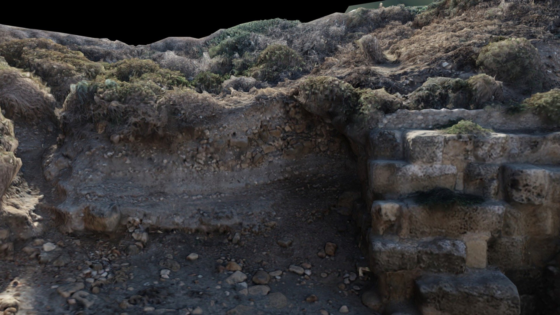 Tel Dor, Israel Crusader Moat Excavation Profile - 3D model by QICCAS ...
