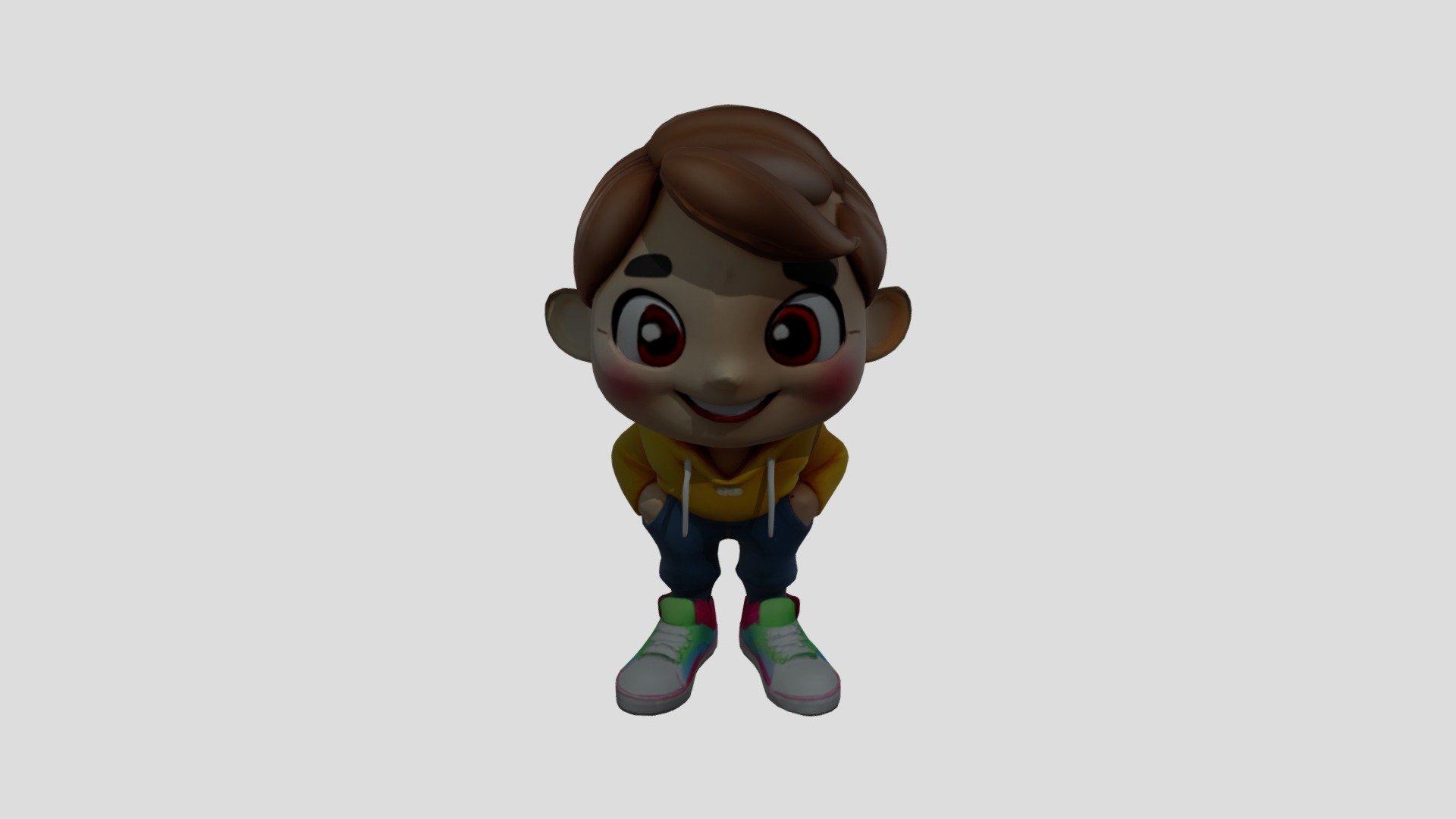 Simple Cute Cartoon Model for Games & Animation - 3D model by ...
