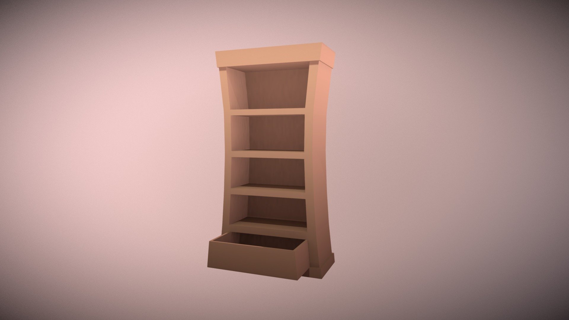 #12 Bookshelf - Household Props Challenge - 3D model by _LowPoly_ ...