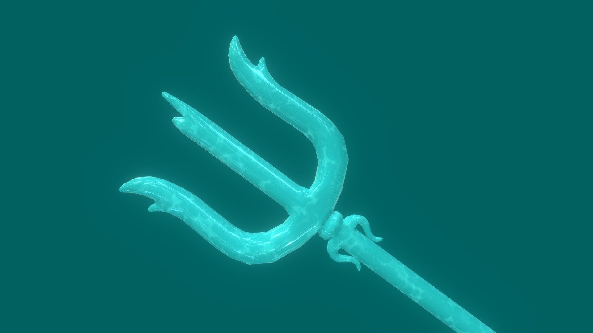 Gawr Gura’s trident - 3D model by r3mnantt3D (@r3mt3D) [9a91cd3 ...