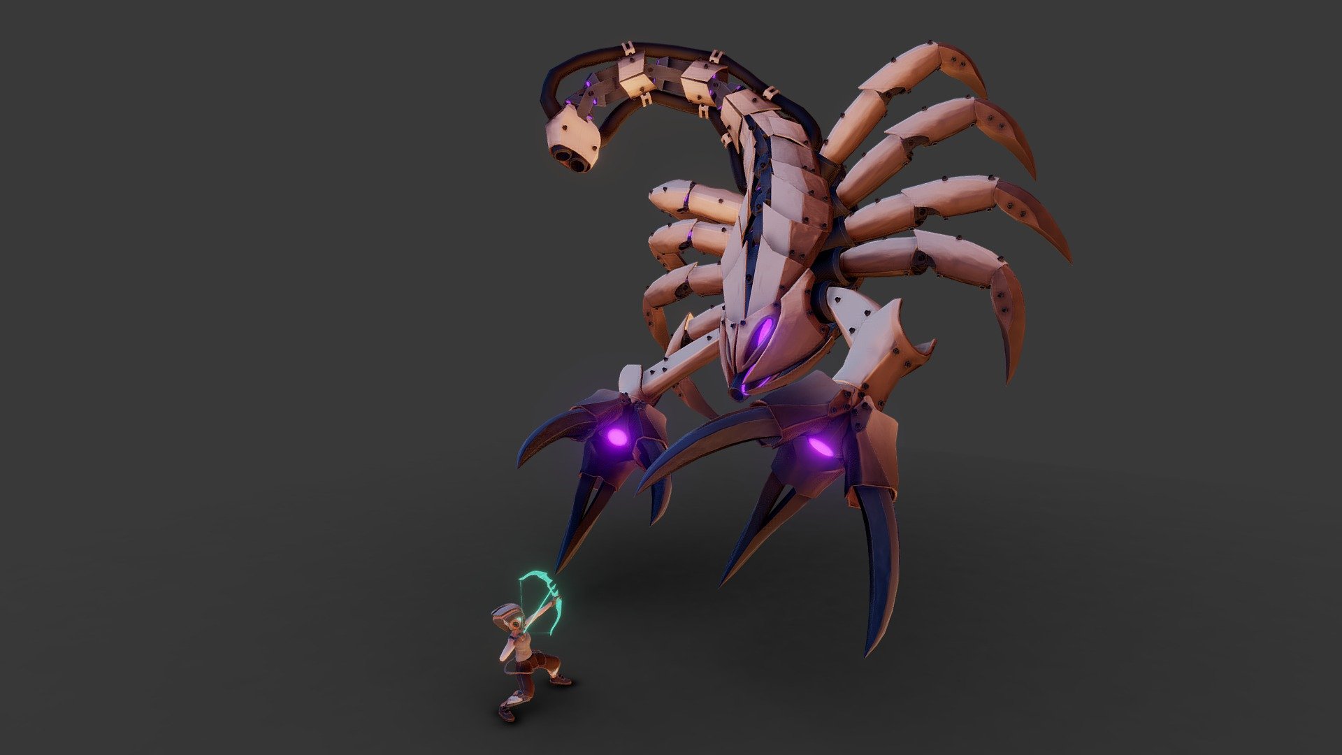 Scorpion vs Archeress - 3D model by Aurimas (@AurimasV) [9a980b1 ...