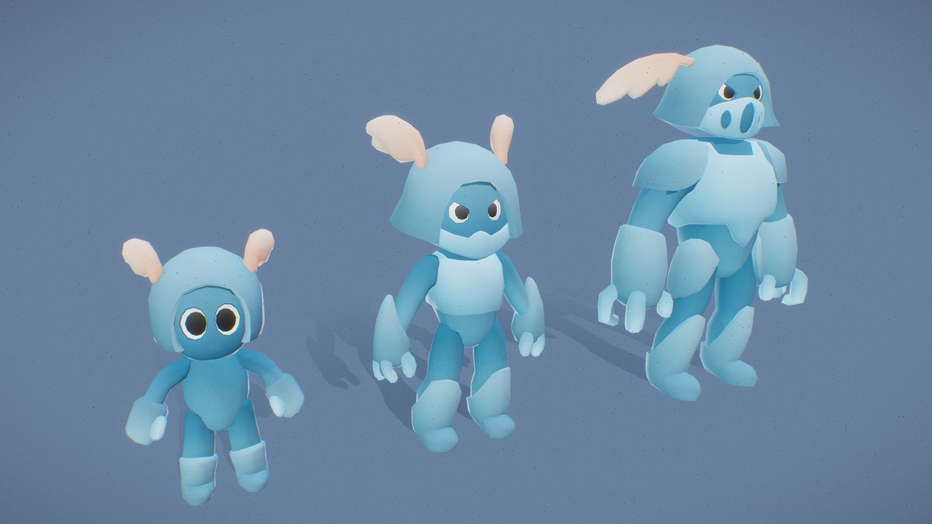Cartoon Characters - Guard Warriors - Buy Royalty Free 3D model by ...