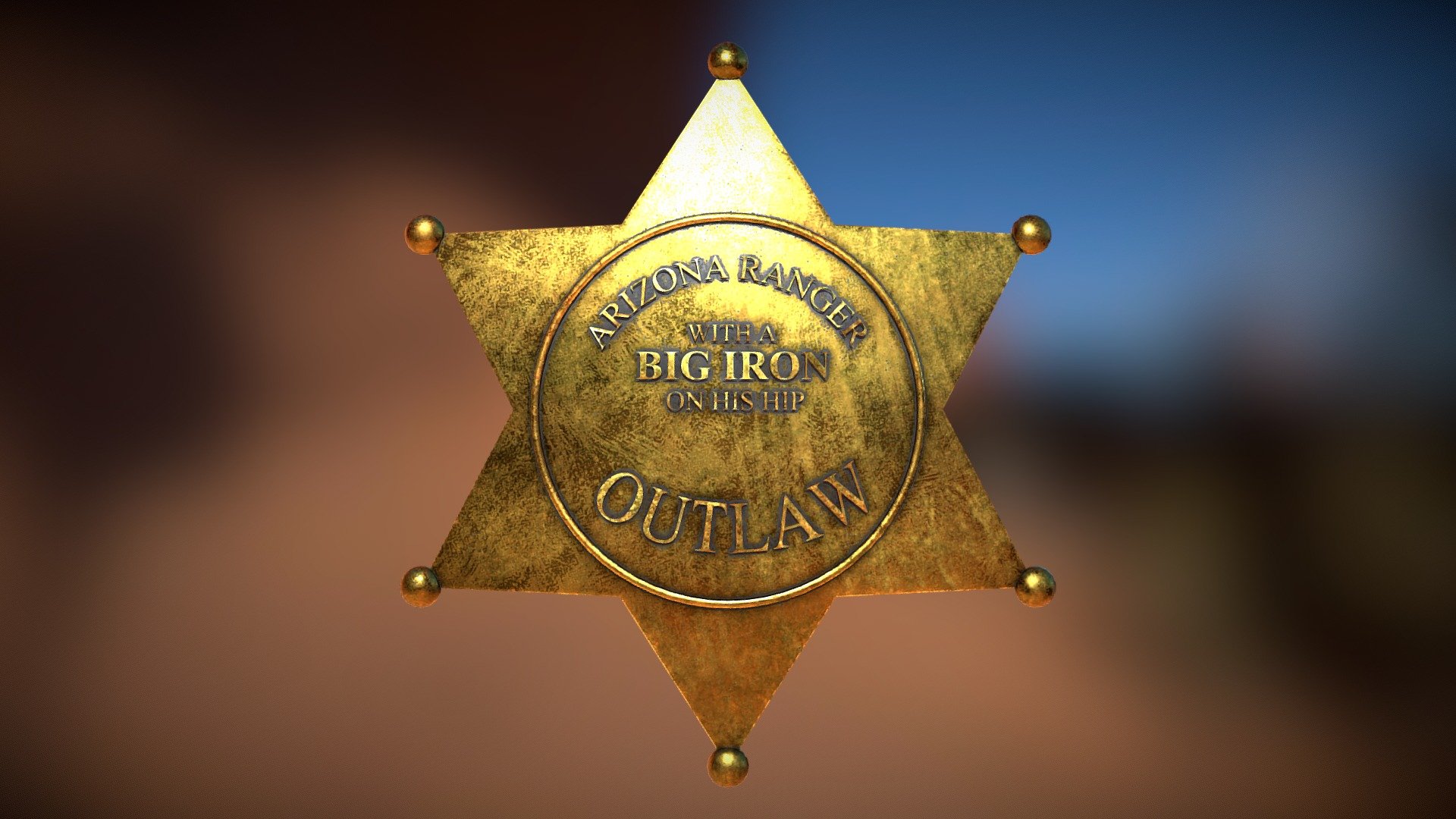 New Vegas Sheriff Badge - Download Free 3D model by AnshiNoWara ...