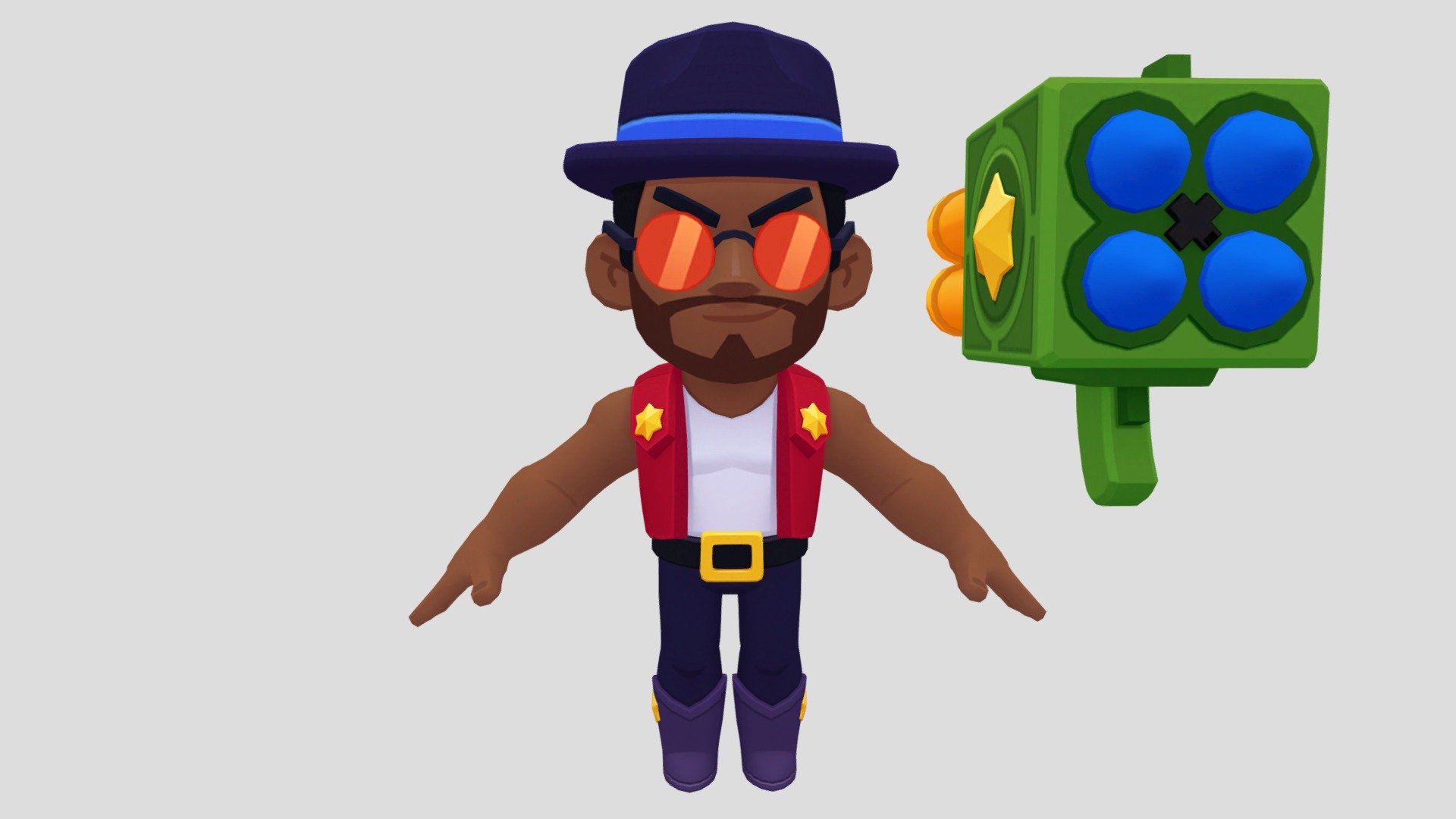 Old School Brock +Deputy Brock 3d model - Download Free 3D model by ...