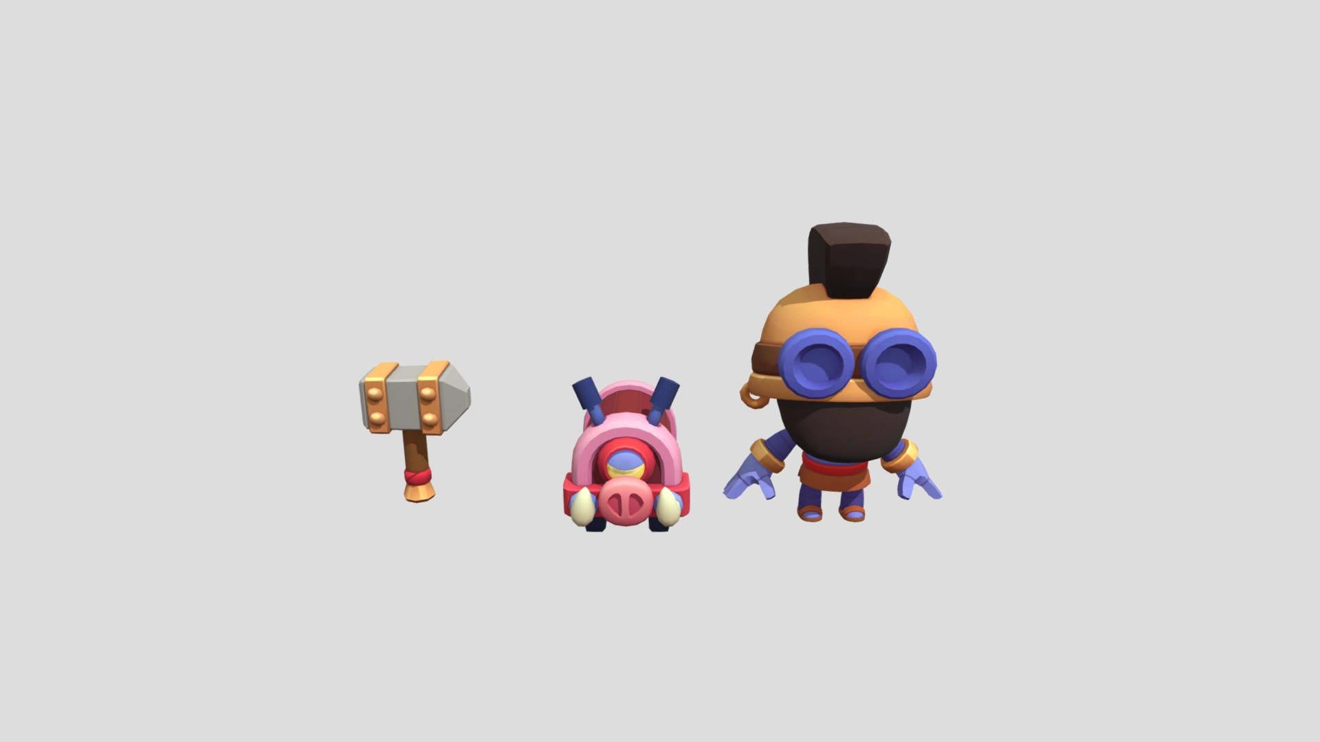 Hog Rider Carl - Download Free 3D model by Nomnivore [9aa065e] - Sketchfab
