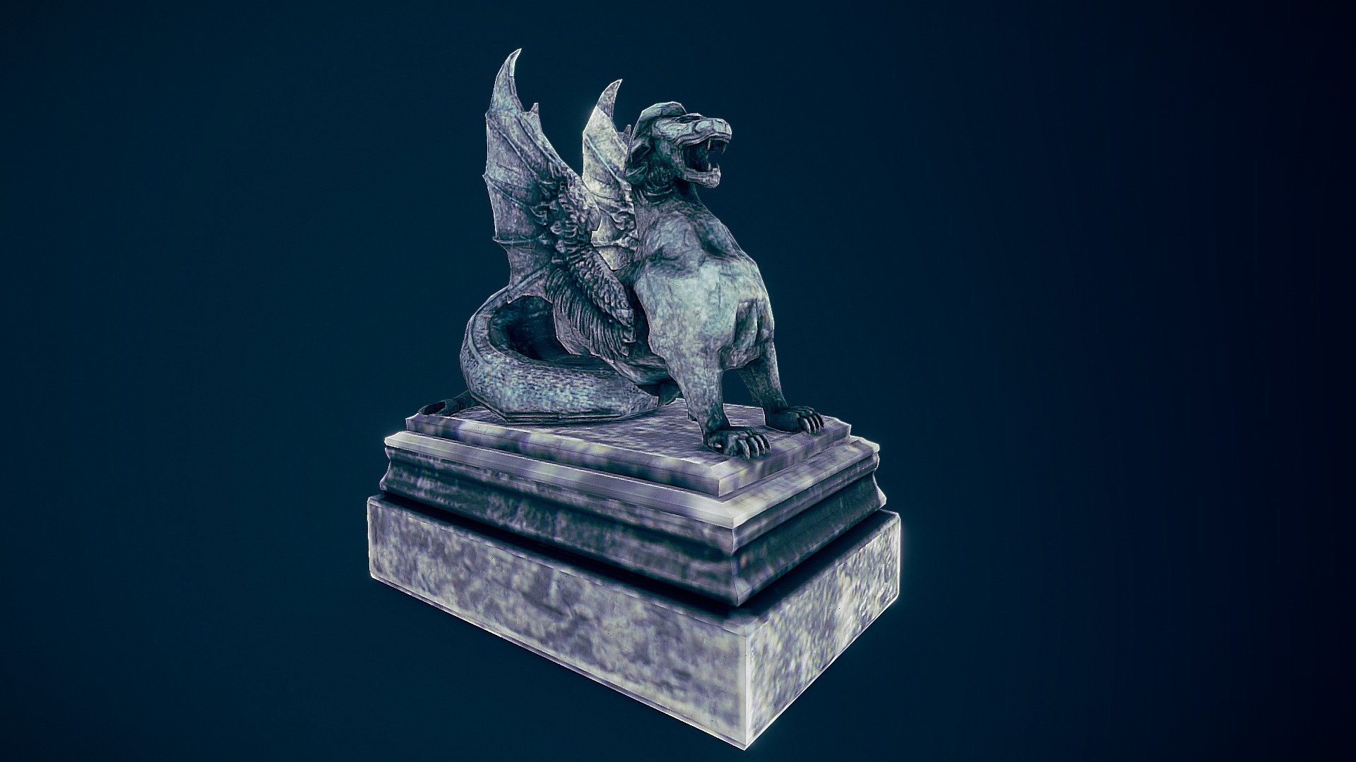 Griffon Statue - Buy Royalty Free 3D model by Joff3D [9aa26f4 ...