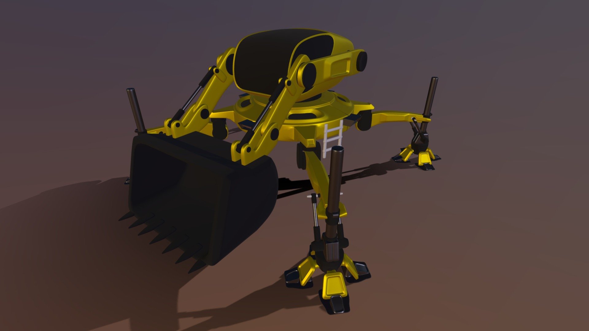 Earth Mover Walker Concept - 3D model by lrseinauto [9aa39b3] - Sketchfab