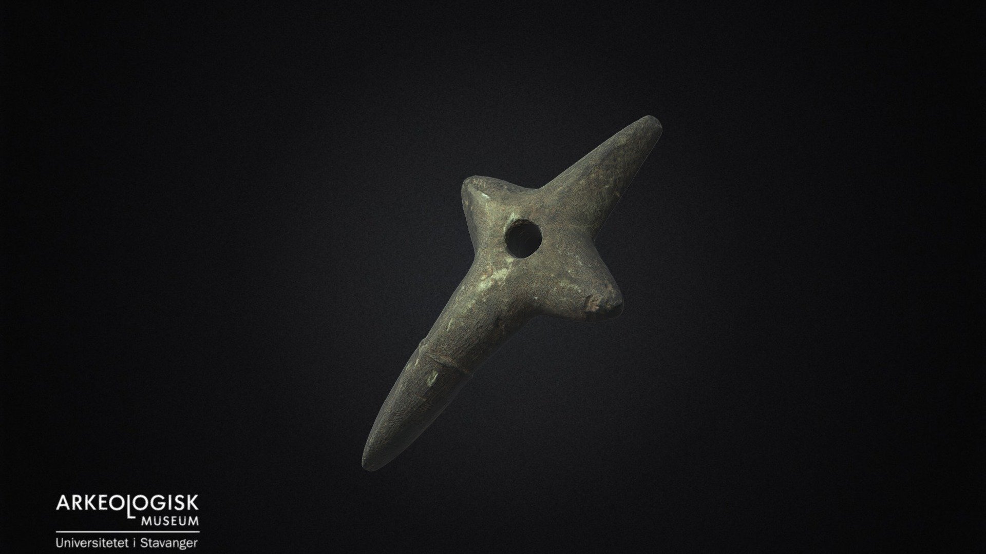 Cross shaped mace made of soapstone - Mesolitich - Download Free 3D ...