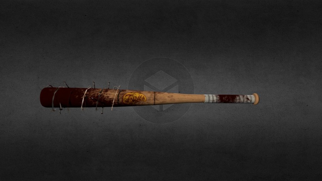 The warriors baseball bat wire, nails and blood - 3D model by Chris ...