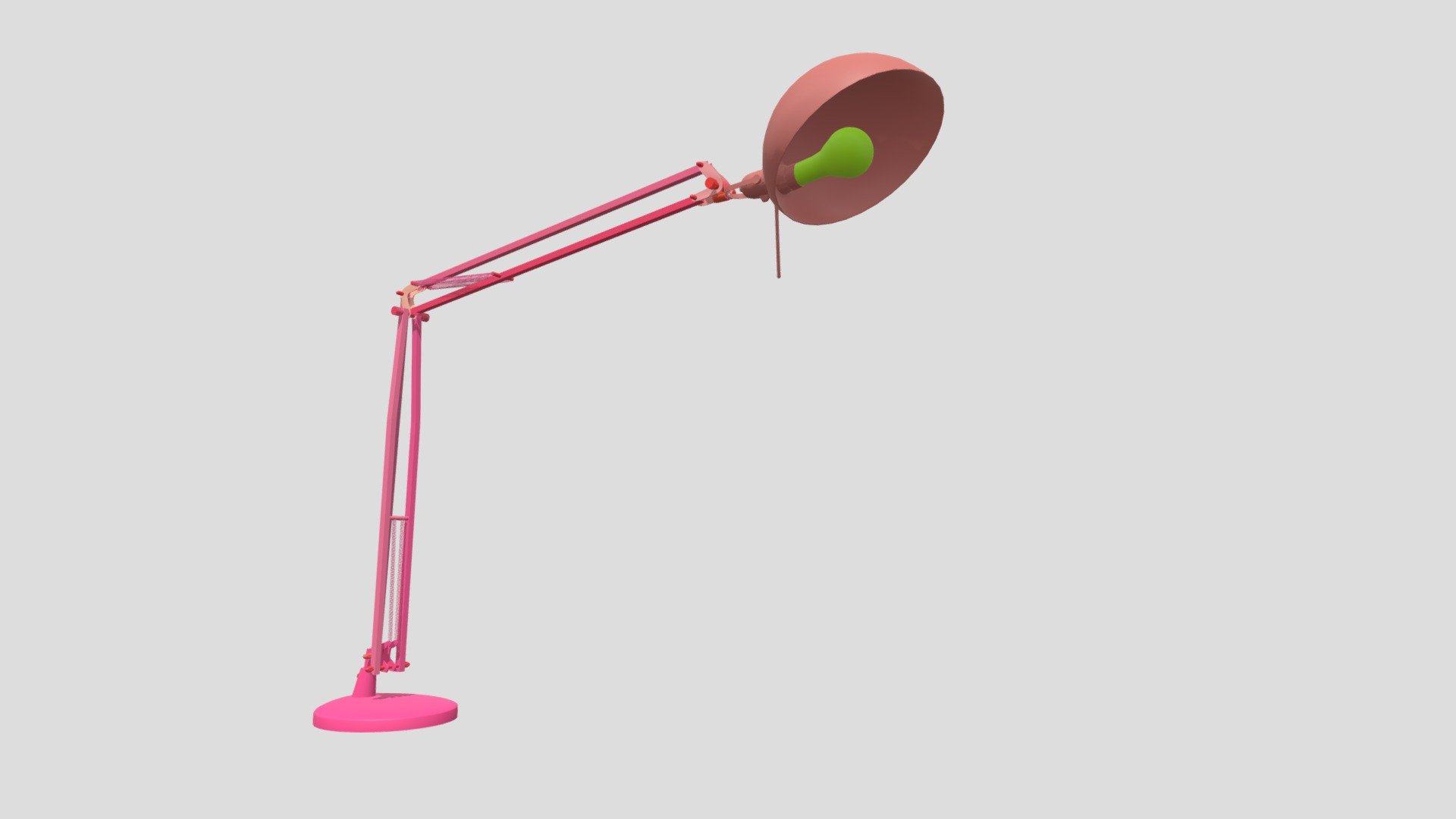 Office Table Lamp With Up And Down Moving Lamp - 3D model by ...