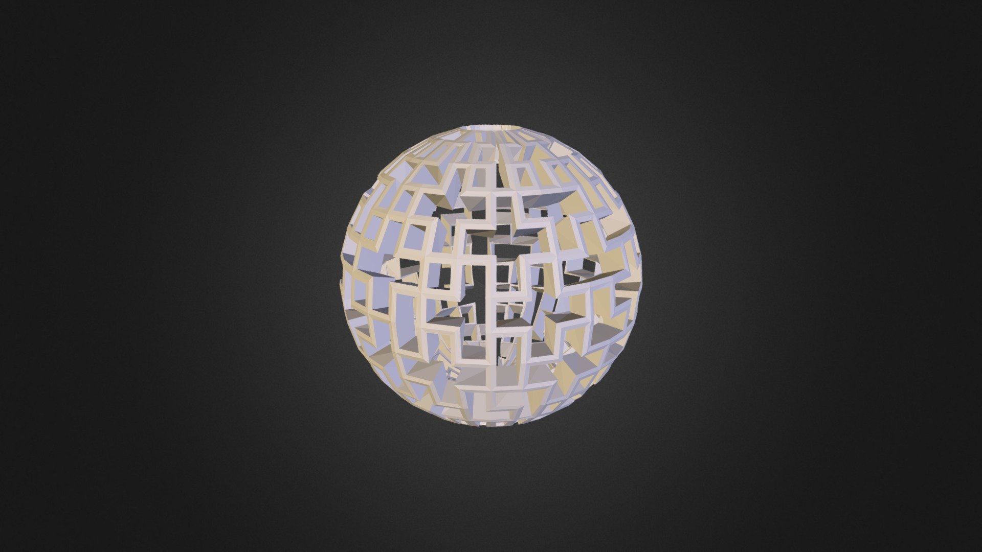 Cubical Sphere - 3D model by 3dindustries [9aab636] - Sketchfab