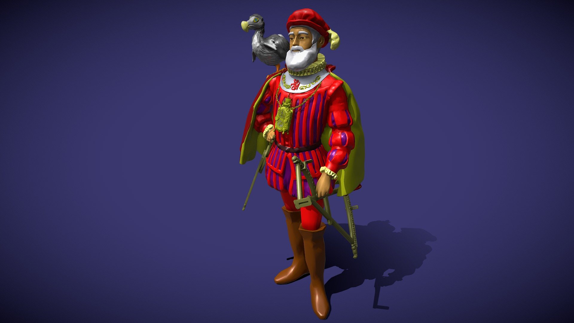Sir Eian O' Duel, Elizabethan Navigator - Download Free 3D model by ...