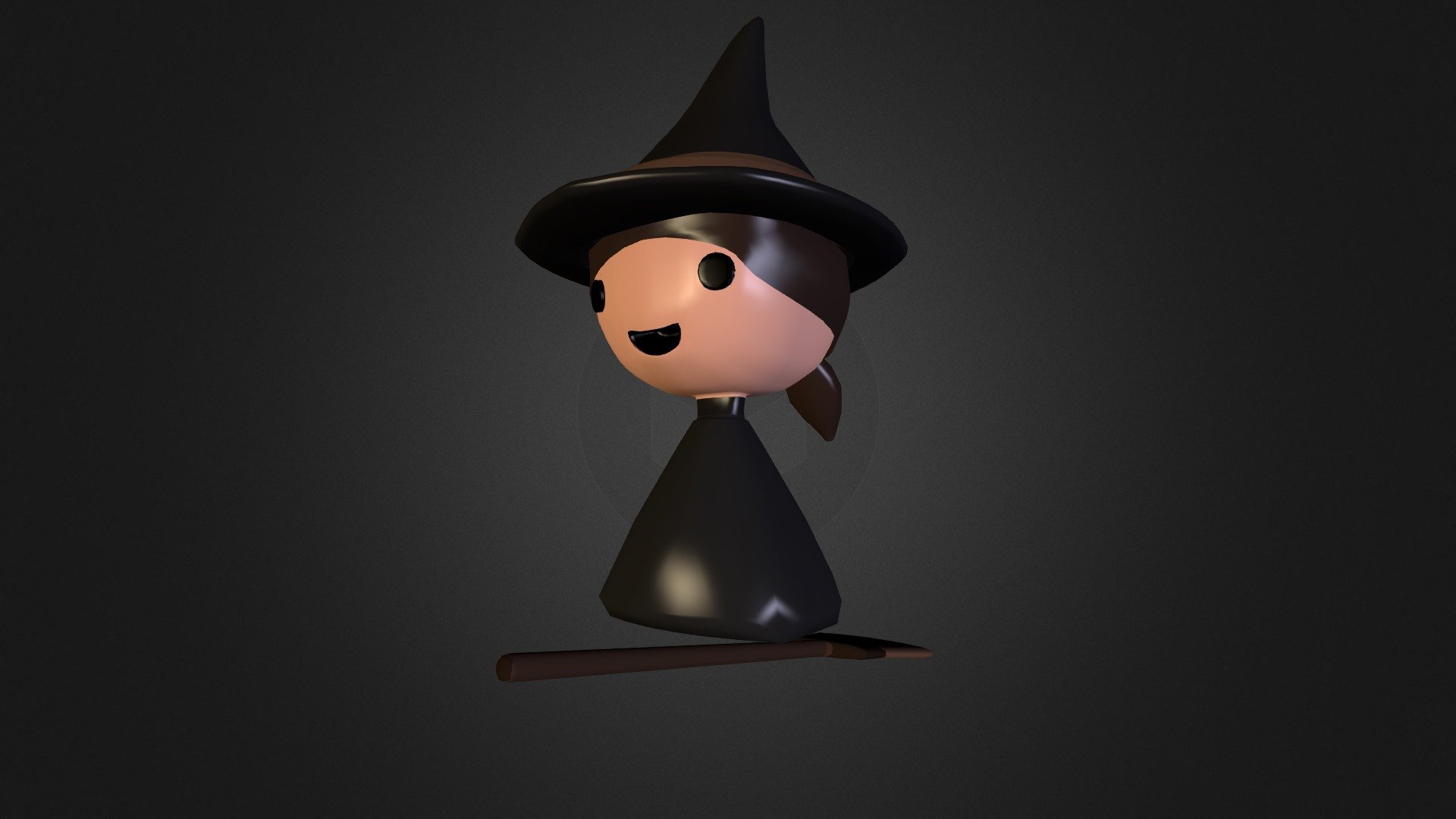 Basic Cartoon Witch - 3D model by crb [9aad57f] - Sketchfab