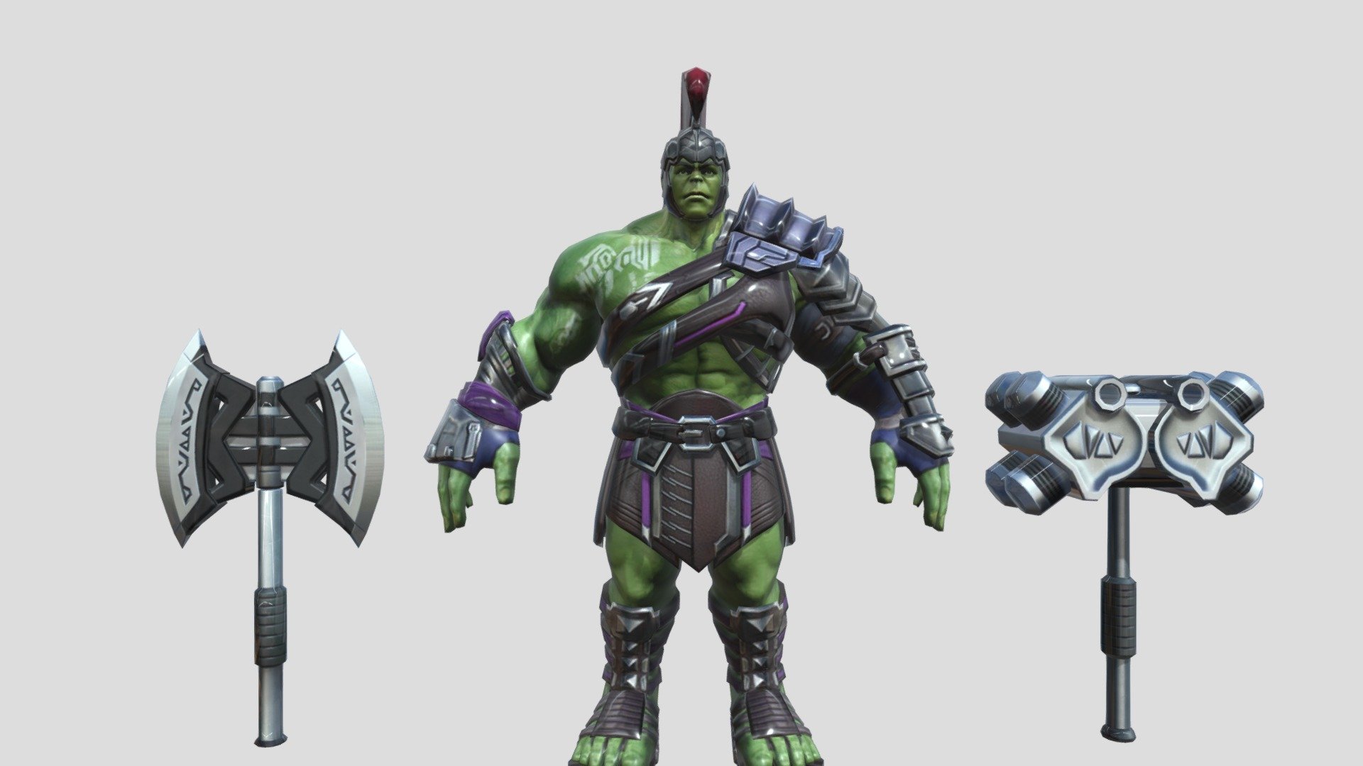 Hulk:Ragnarok (Textured) (Rigged) - 3D model by 3D MODELS (@3dworldz ...