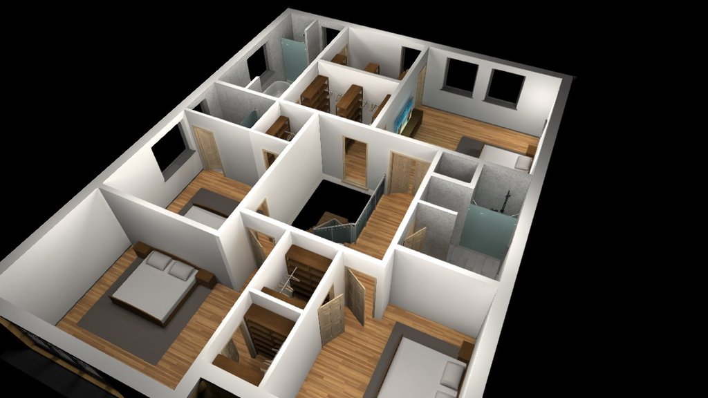 Rowntree 2nd floor - 3D model by Cadaxx Design (@cadaxx) [9ab1913 ...