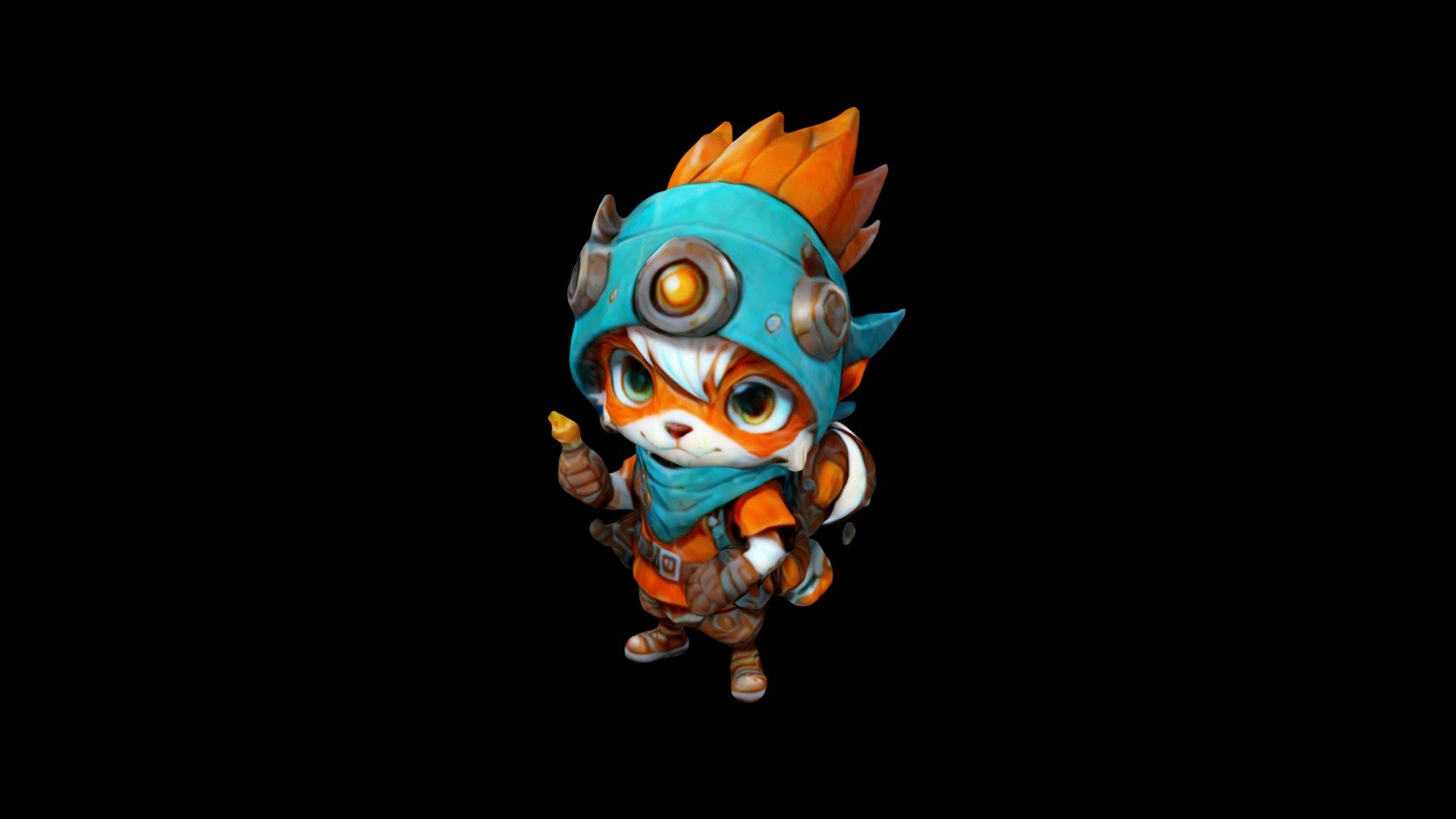 a white cat dressed as a raider the cat is holdi - Download Free 3D ...