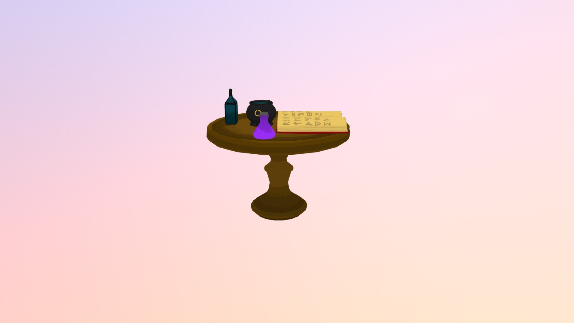 Alchemy Table - 3D model by NickDesire [9ab1c99] - Sketchfab
