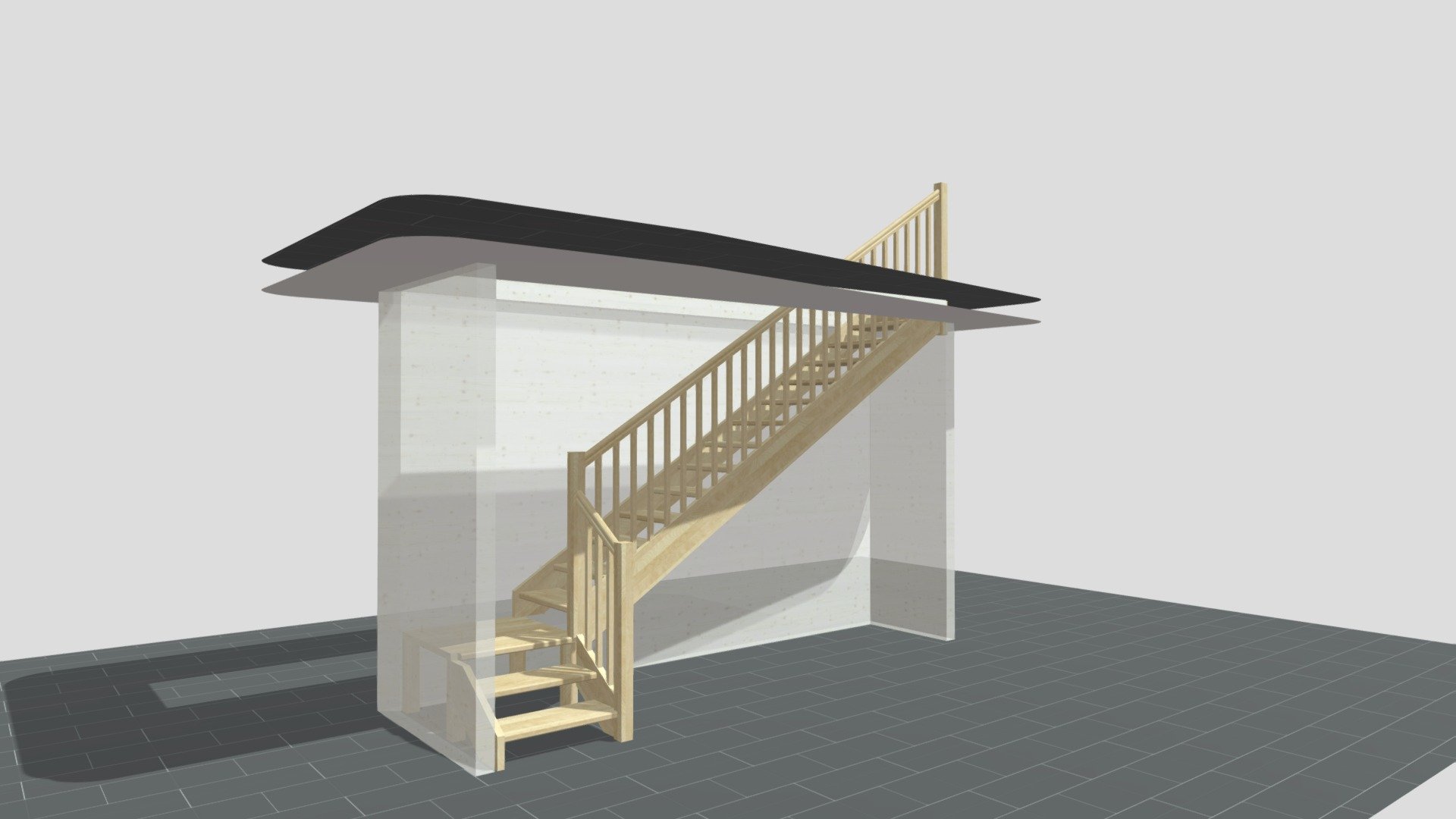 Meisterviimistlus L-trepp - 3D model by Baltic Wood Partners ...